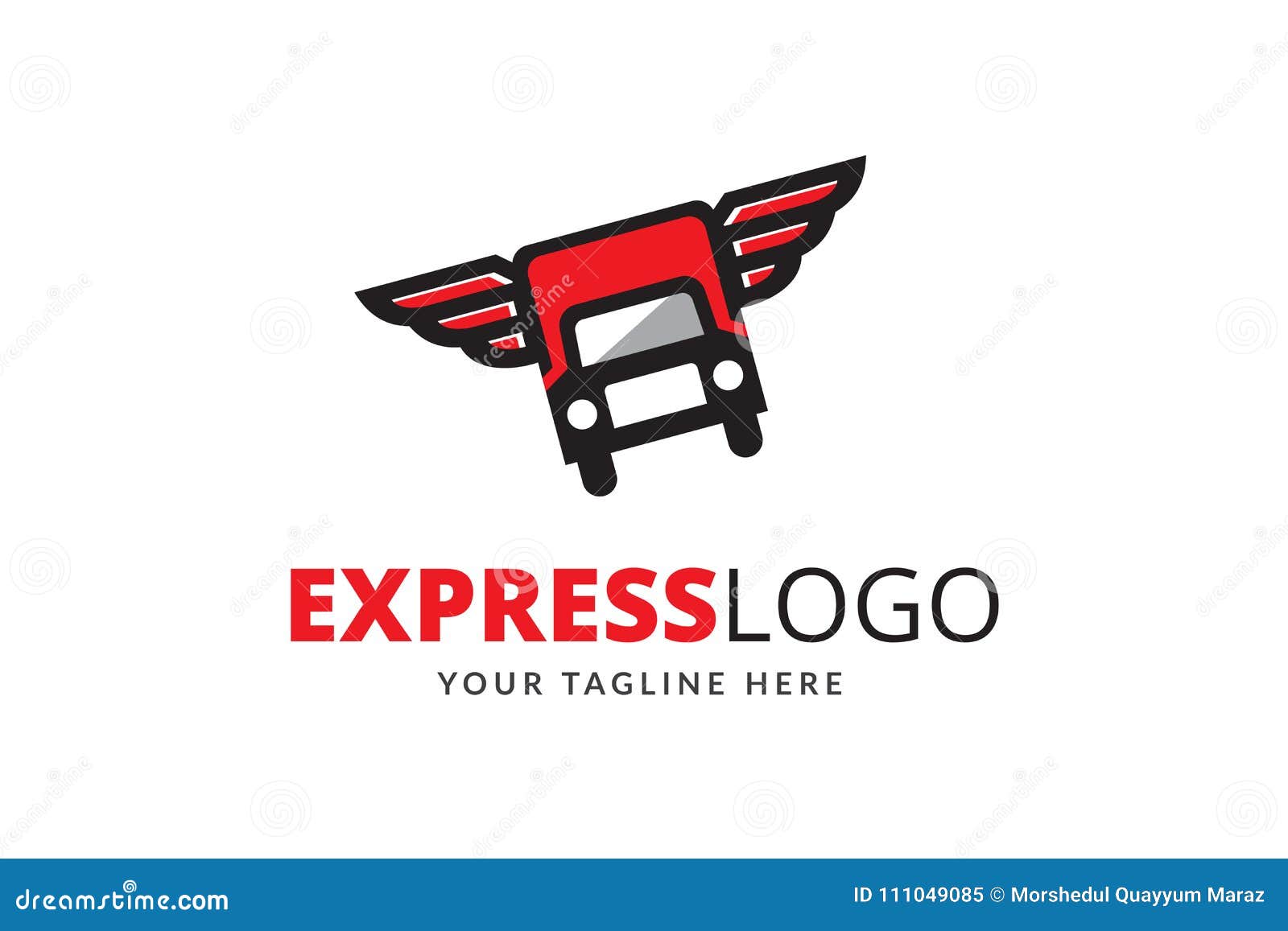 Logo Design Template Vector Expreso Ilustración del Vector ...