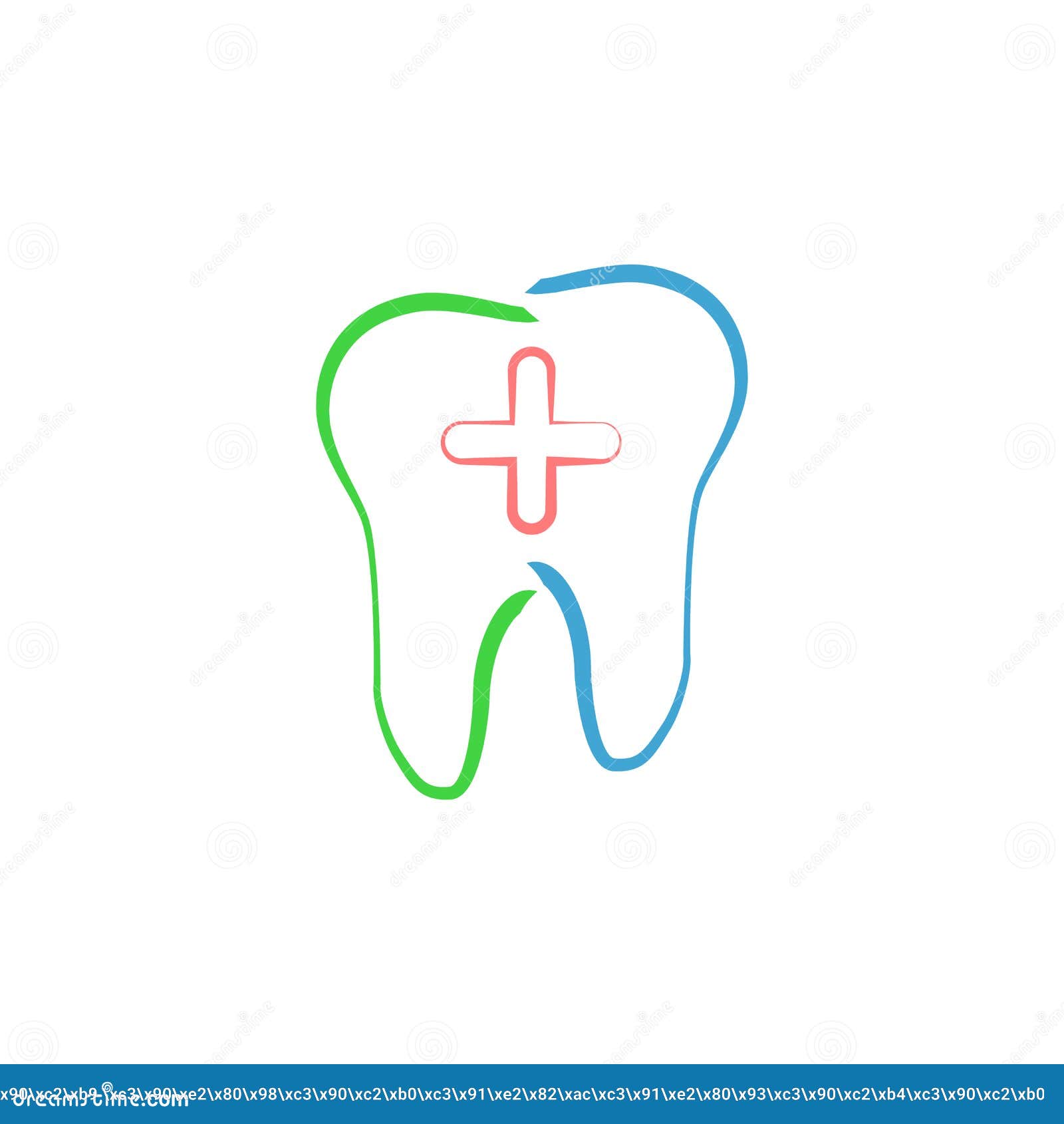 Logo Design Tooth on the White Background Stock Vector - Illustration ...