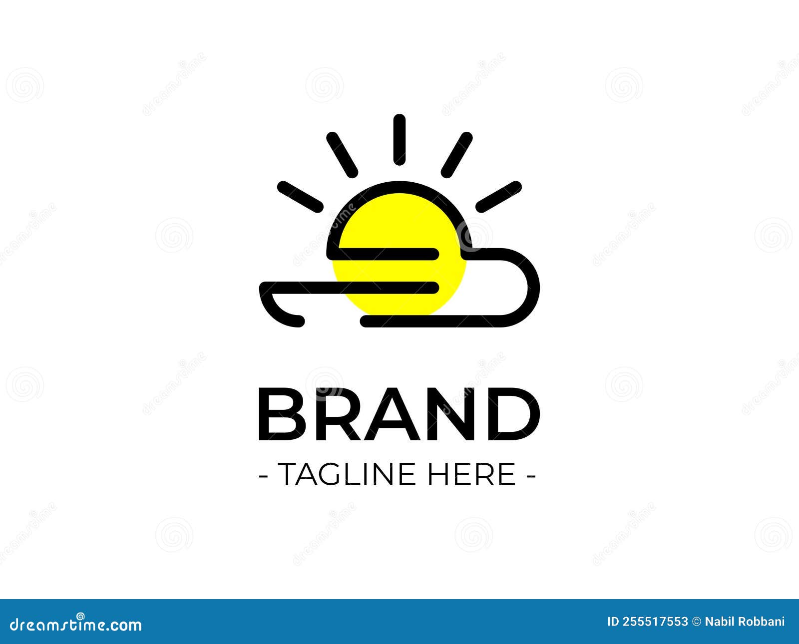 Minimalist Ufo and Sun Logo Stock Vector - Illustration of advertising ...