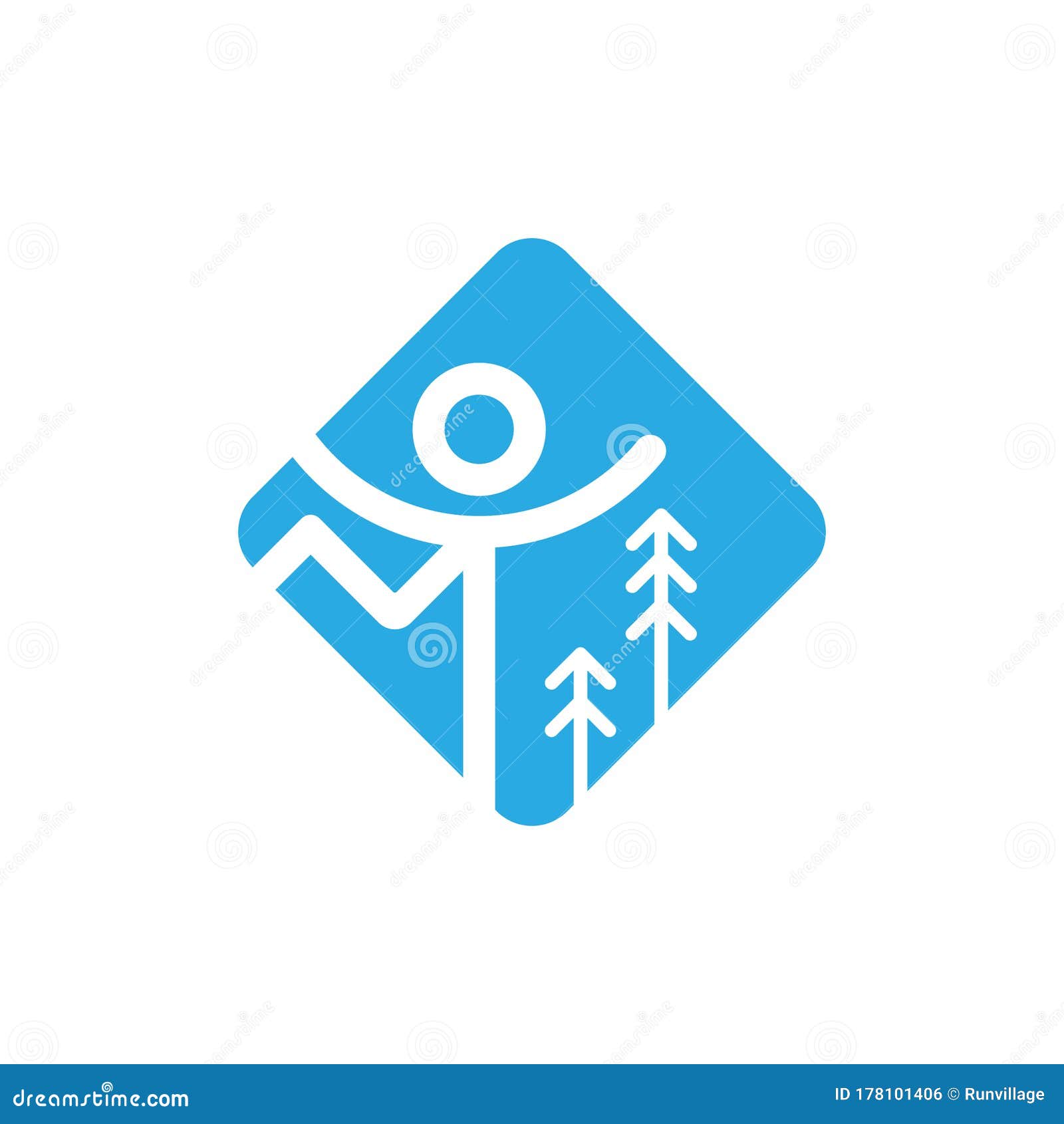 Logo Design about Ultra Marathon, or Trail Running Stock Vector ...