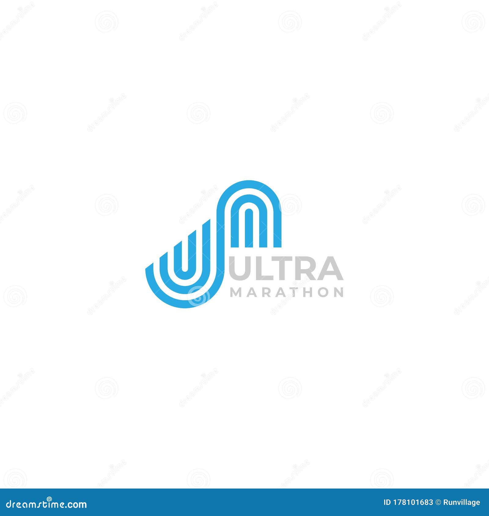 Logo Design about Ultra Marathon, or Trail Running Stock Vector ...