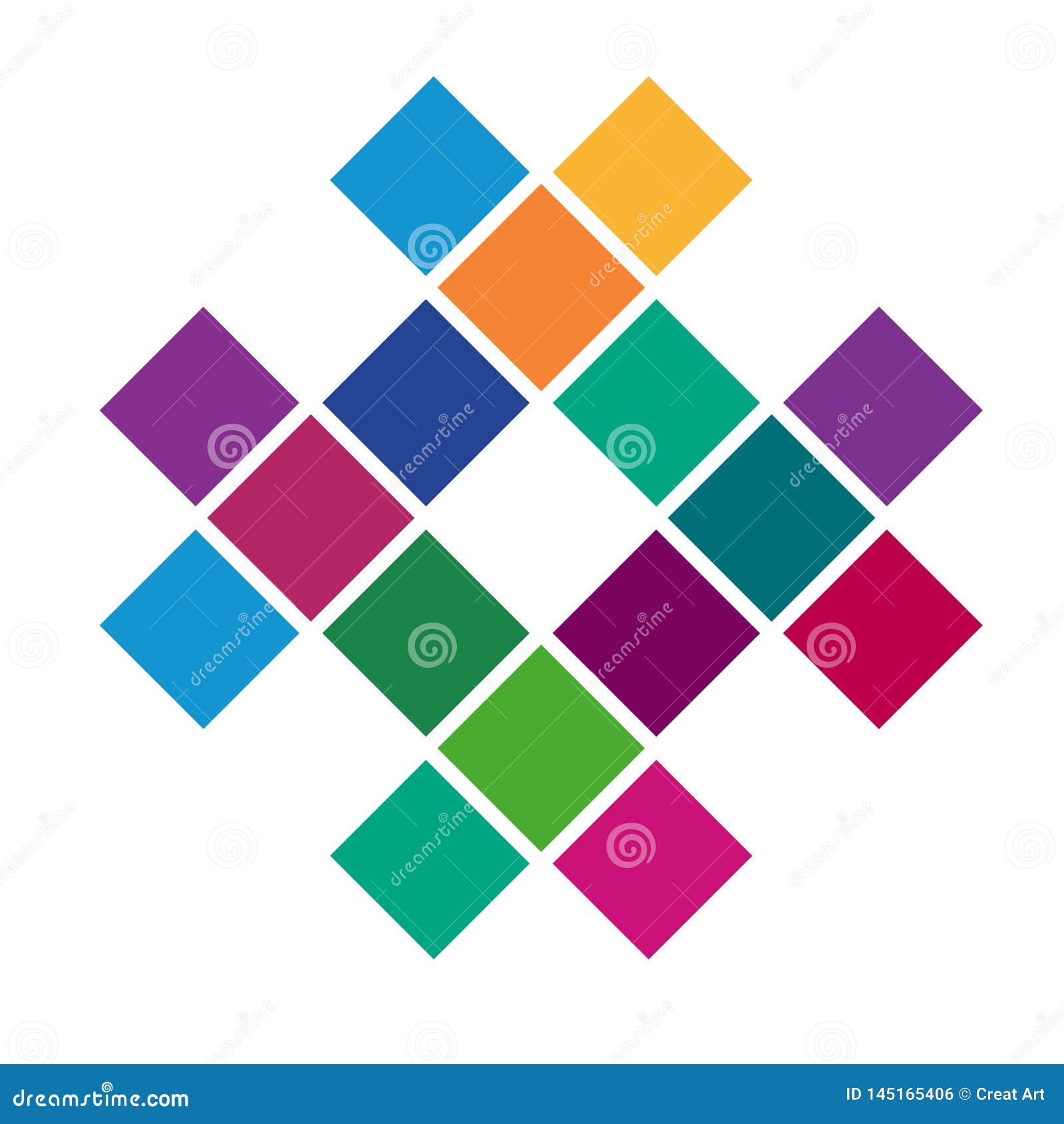 Logo Design Vector Square Abstract.Symmetrical Logo Stock Vector ...