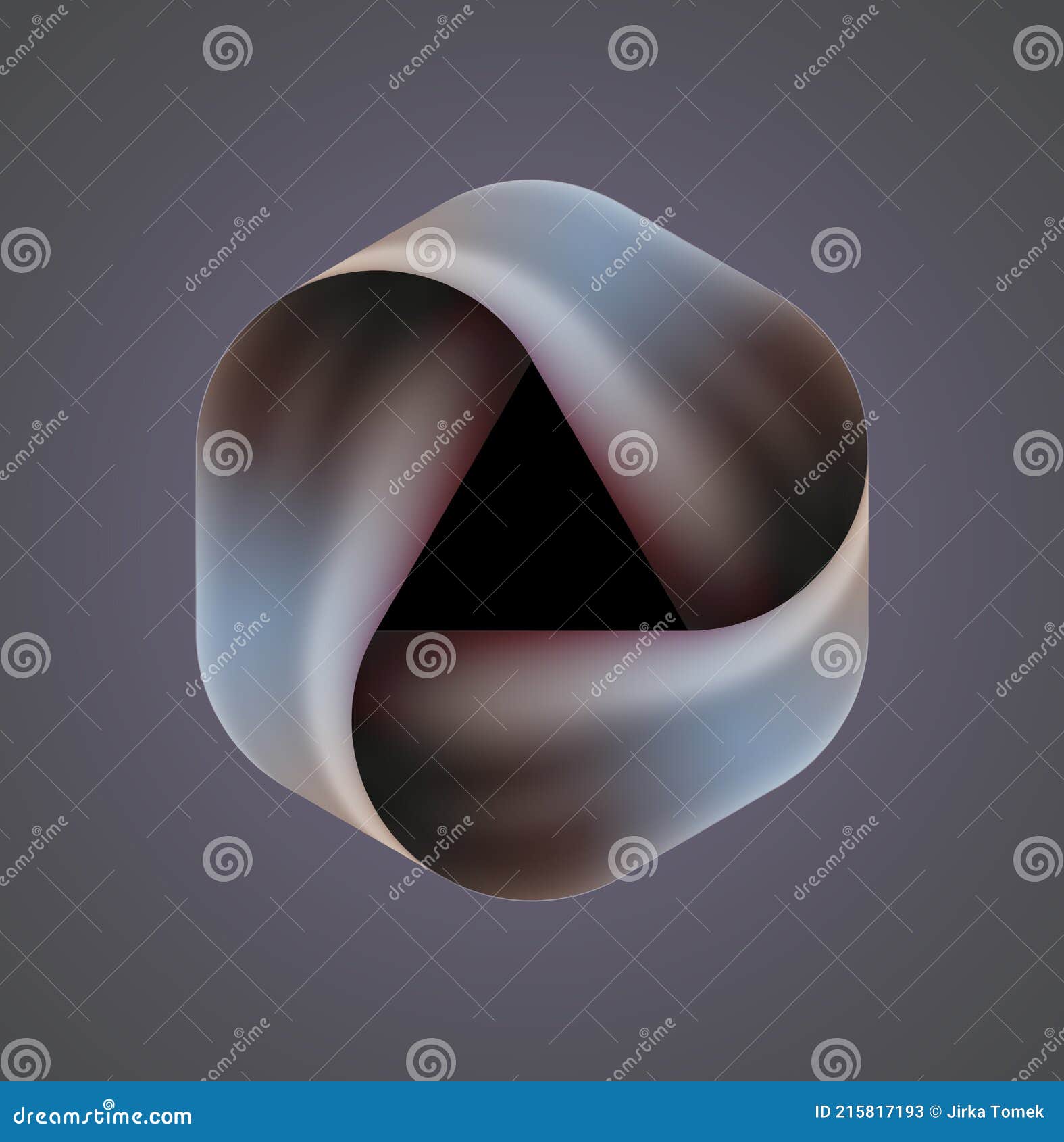 Logo Design Vector. Triangle and Hexagon Stock Vector - Illustration of ...