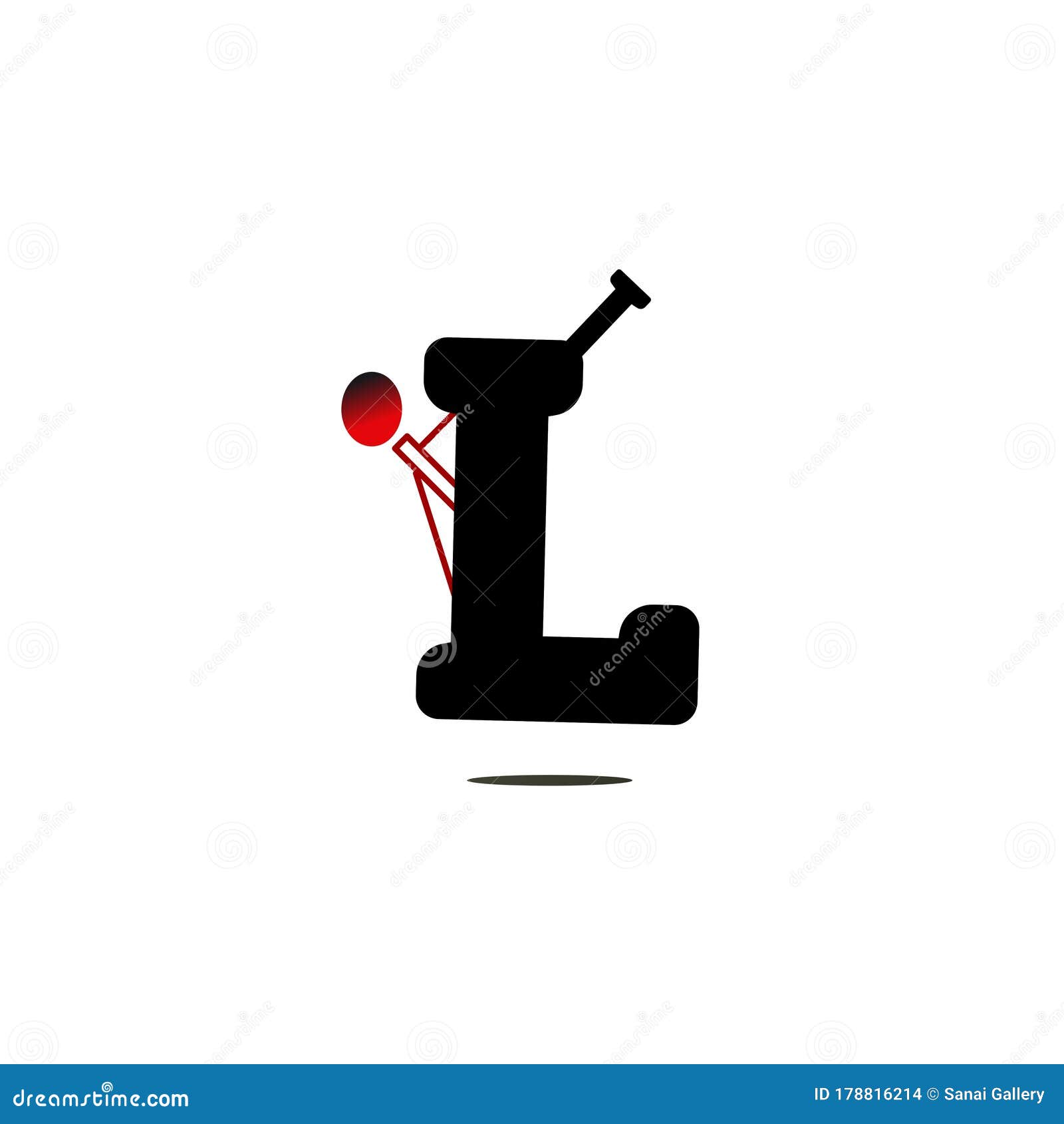 Logo Design with White Background Stock Illustration - Illustration of ...