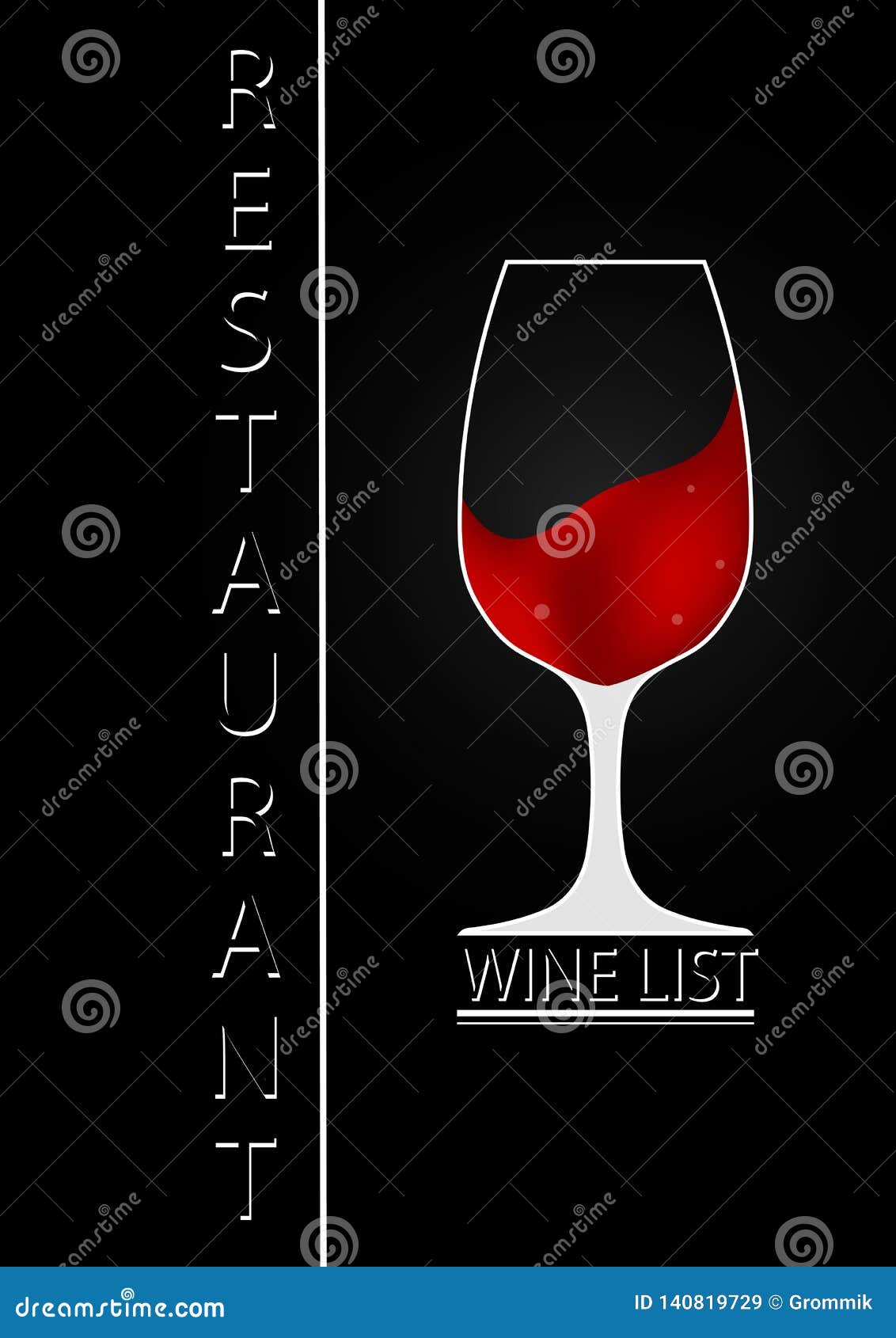 Logo Design for Wine List of a Restaurant or Bar Stock Vector ...