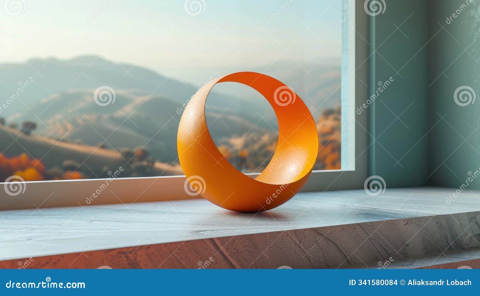 The Logo is Designed As a Simple Geometric Circular Symbol. Abstract ...