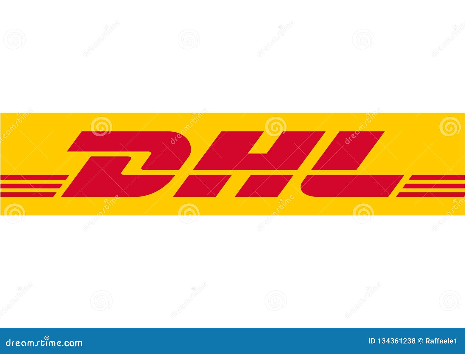 Logo DHL editorial stock photo. Illustration of aviable - 134361238