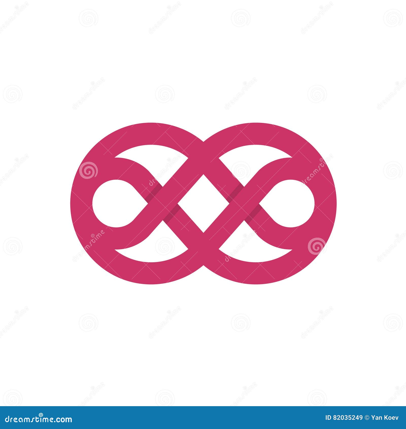 Logo di colore del nodo illustrazione vettoriale. Illustrazione di ...