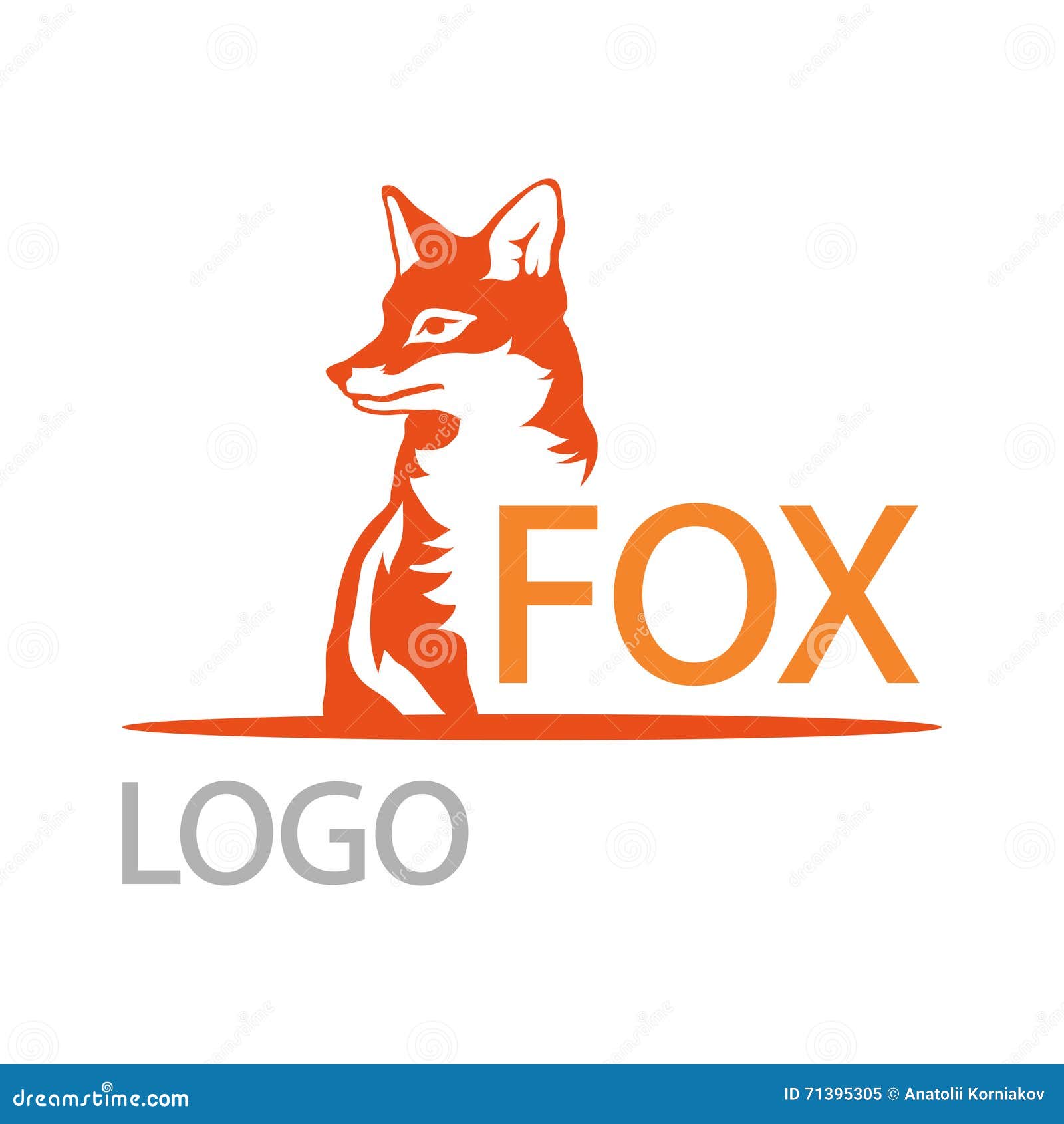 Logo di Fox illustrazione vettoriale. Illustrazione di fumetto - 71395305