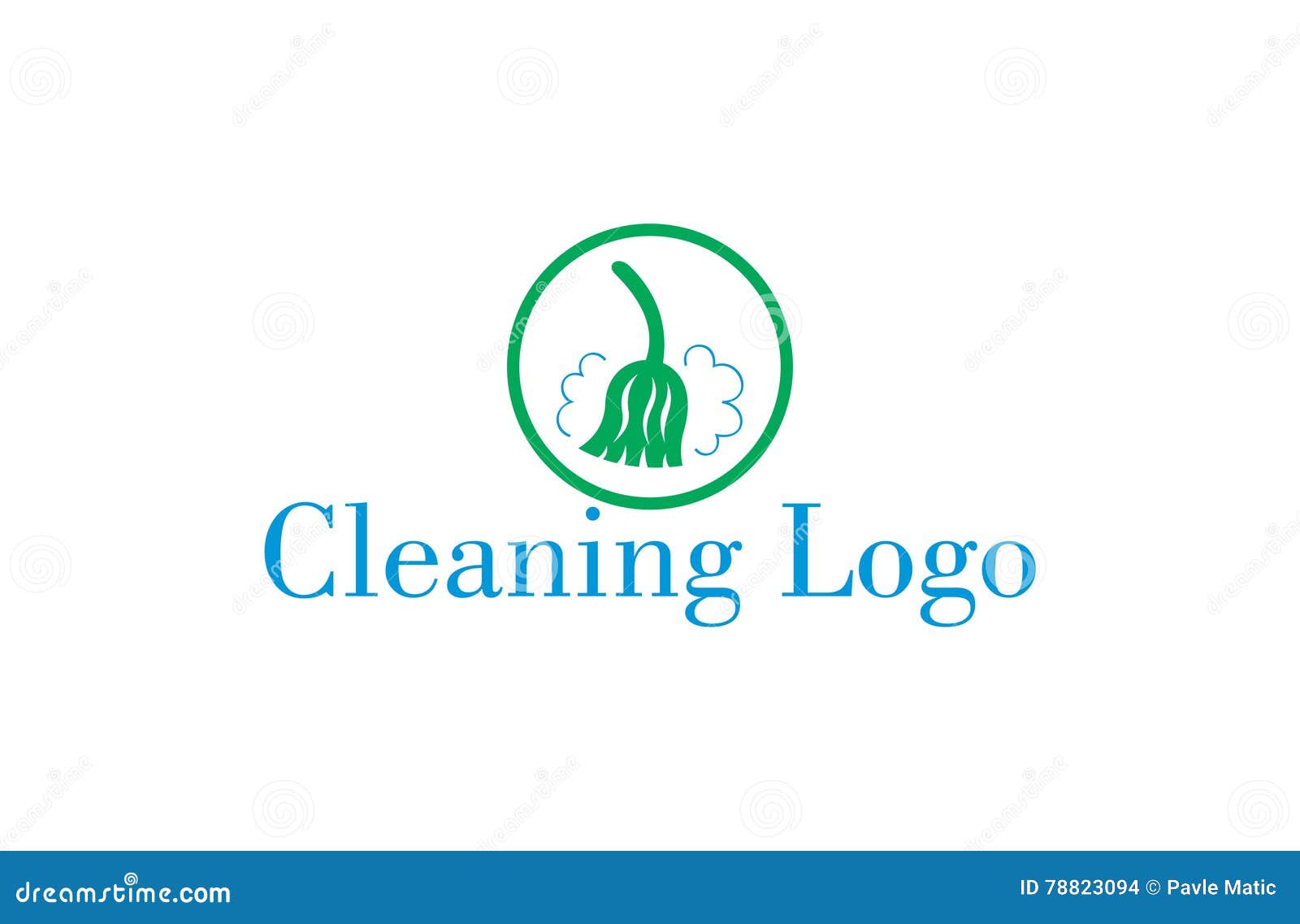 Logo Di Pulizia Della Scopa Illustrazione Vettoriale - Illustrazione di ...