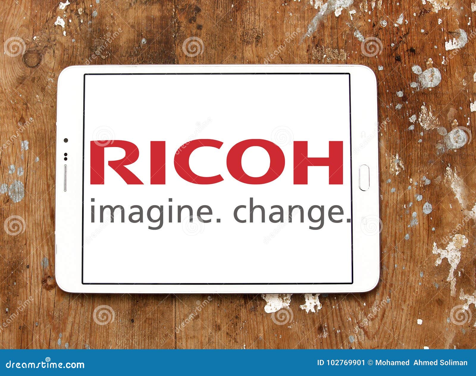 Logo di Ricoh Company fotografia editoriale. Immagine di produce ...