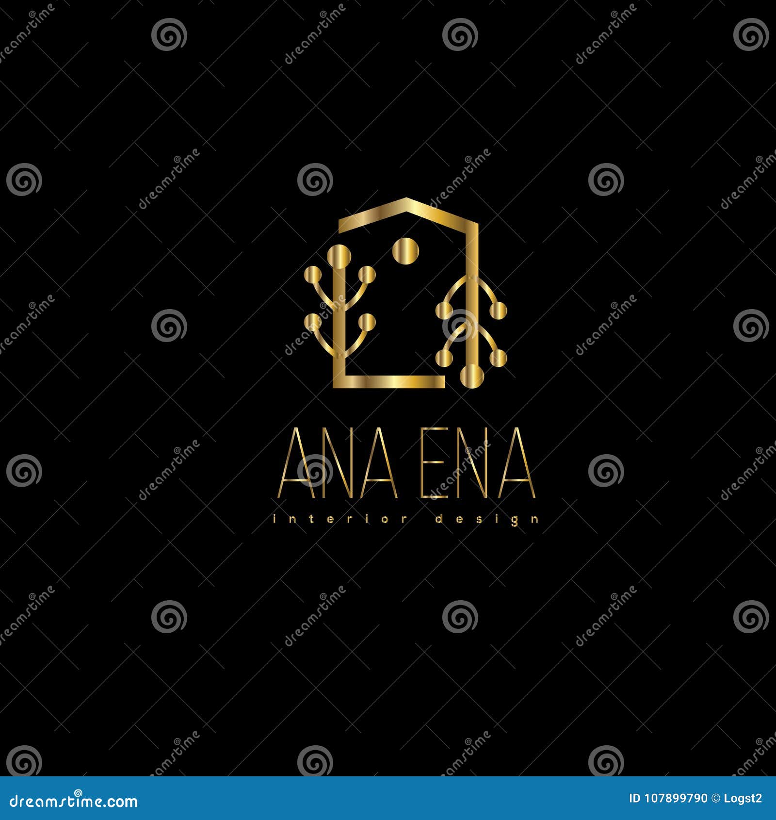 Logo Di Vettore Degli Interni Illustrazione Vettoriale - Illustrazione ...