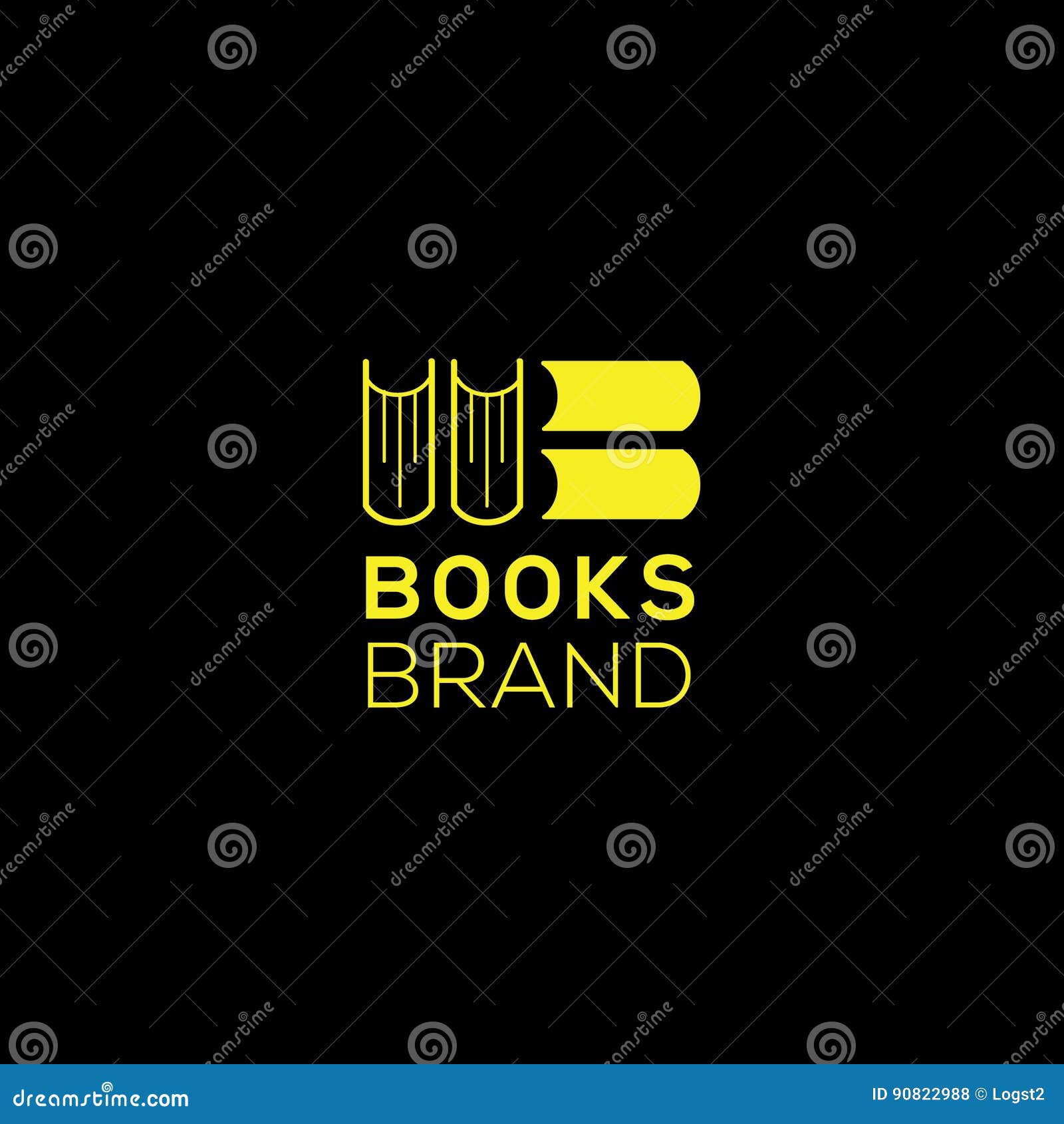 Logo di vettore dei libri illustrazione vettoriale. Illustrazione di ...