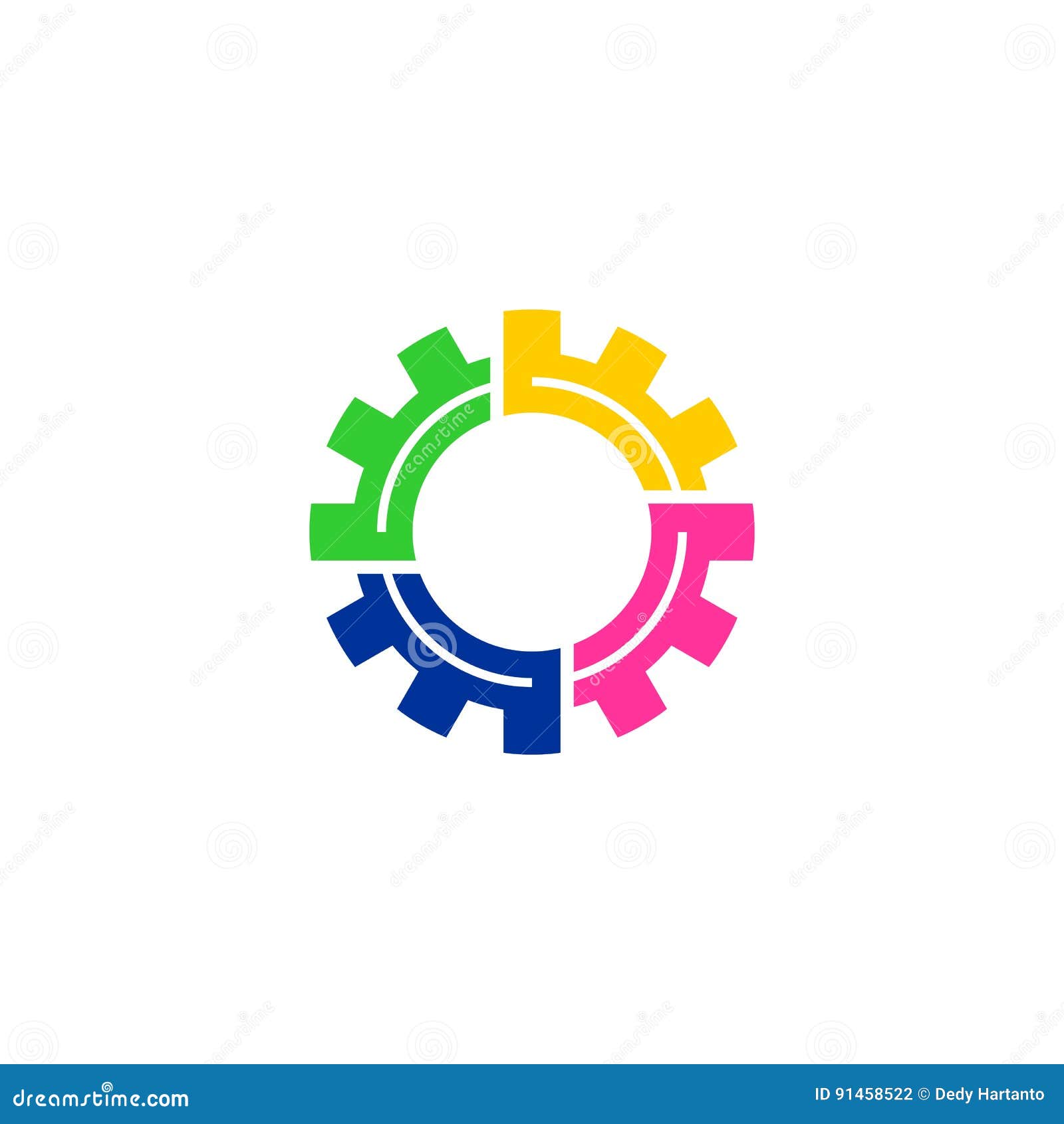 Logo Di Vettore Dell'ingranaggio Illustrazione Vettoriale ...