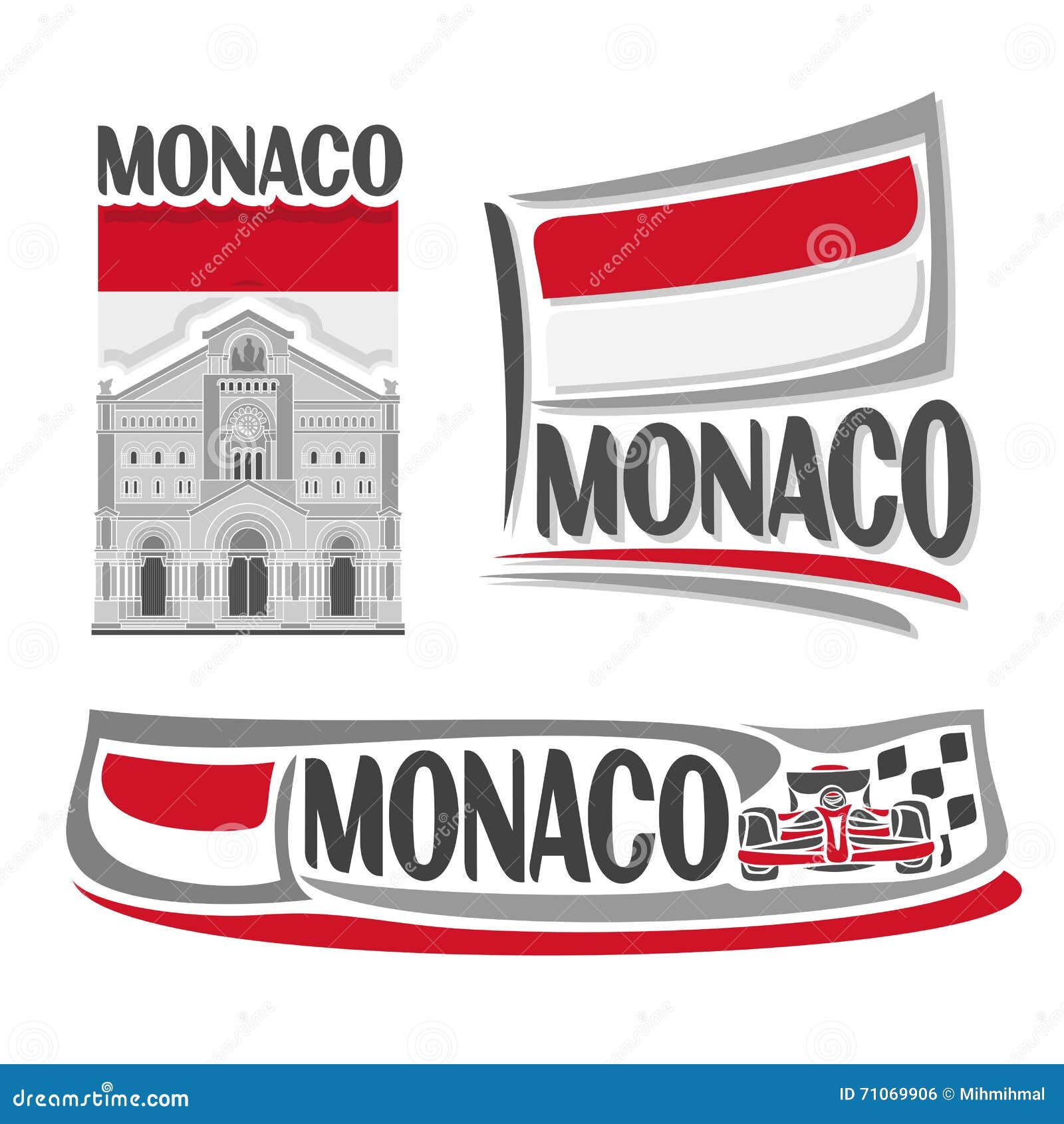 Logo Di Vettore Per Il Monaco Illustrazione Vettoriale - Illustrazione ...