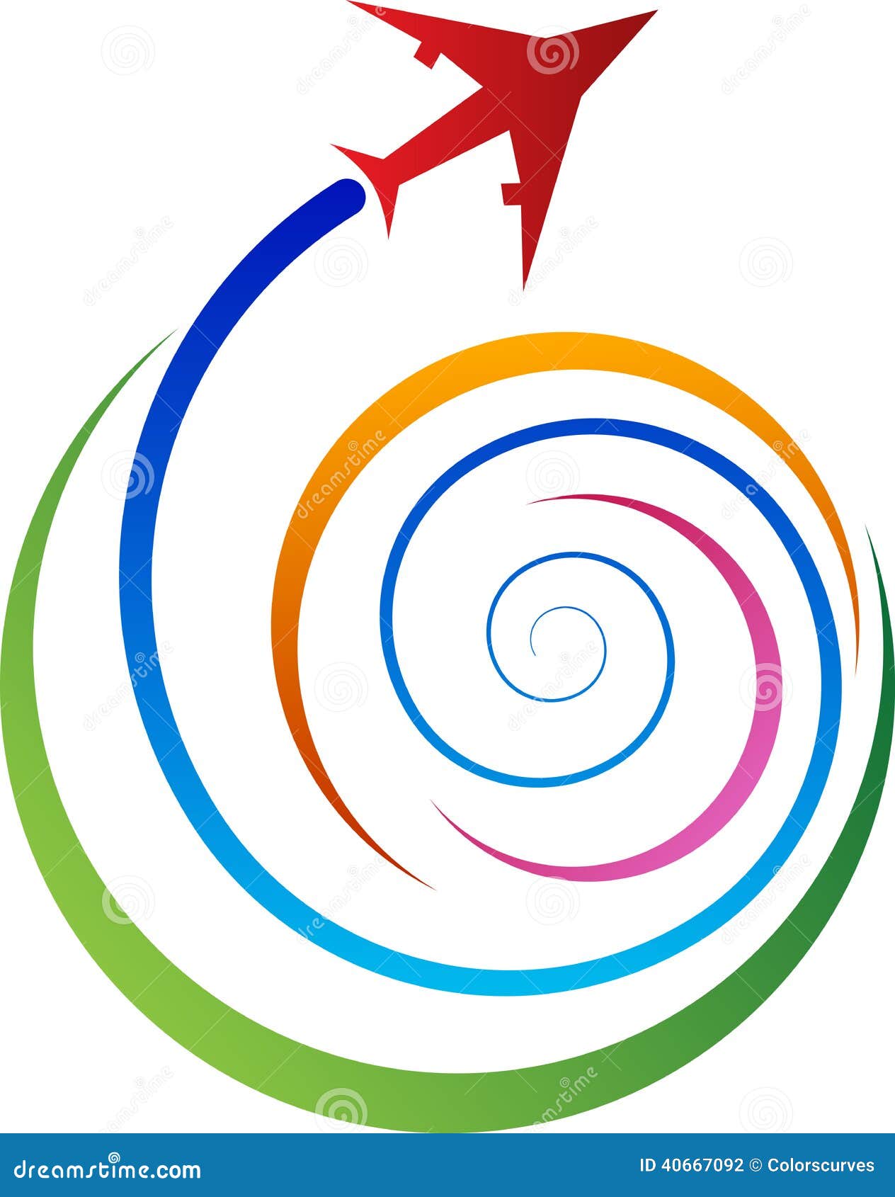 Logo di viaggio illustrazione vettoriale. Illustrazione di globale ...