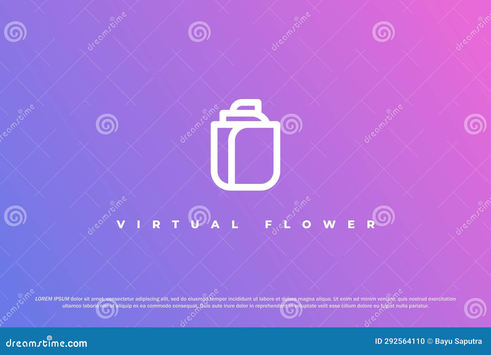 Logo digital rose line art stock illustration. Illustration of ...