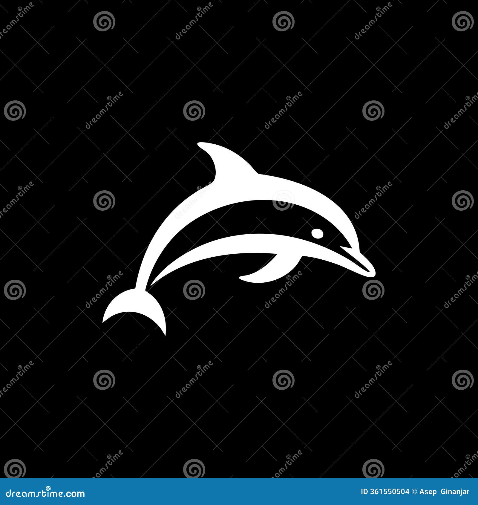 Logo Dolphin Teknik Golden Ratio Vector Illustration | CartoonDealer ...