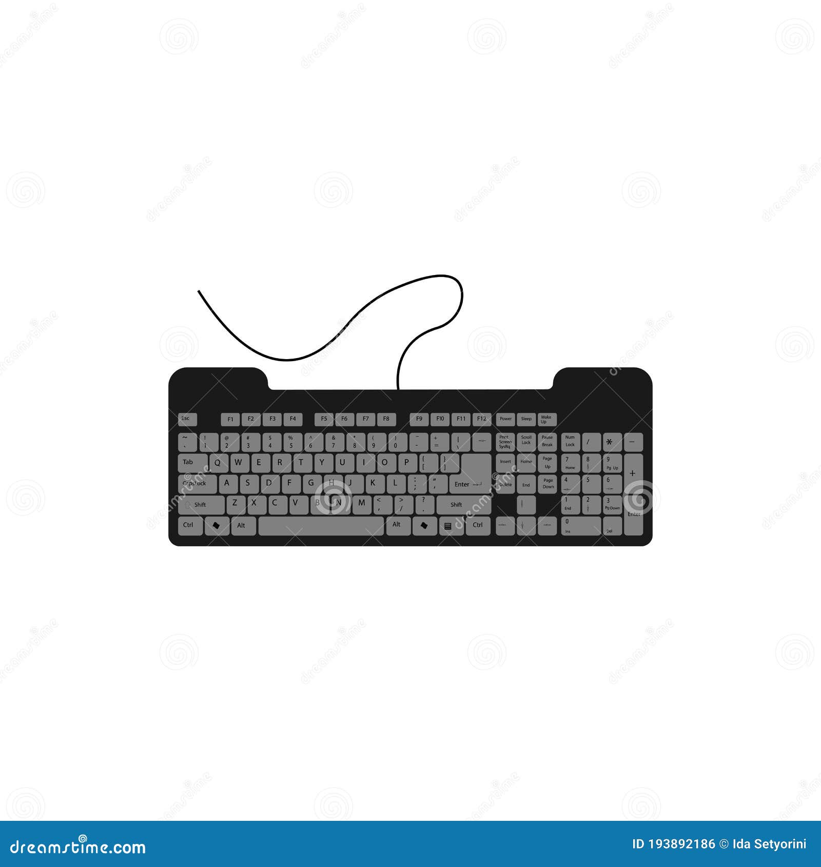 Logo du clavier illustration de vecteur. Illustration du boutons ...