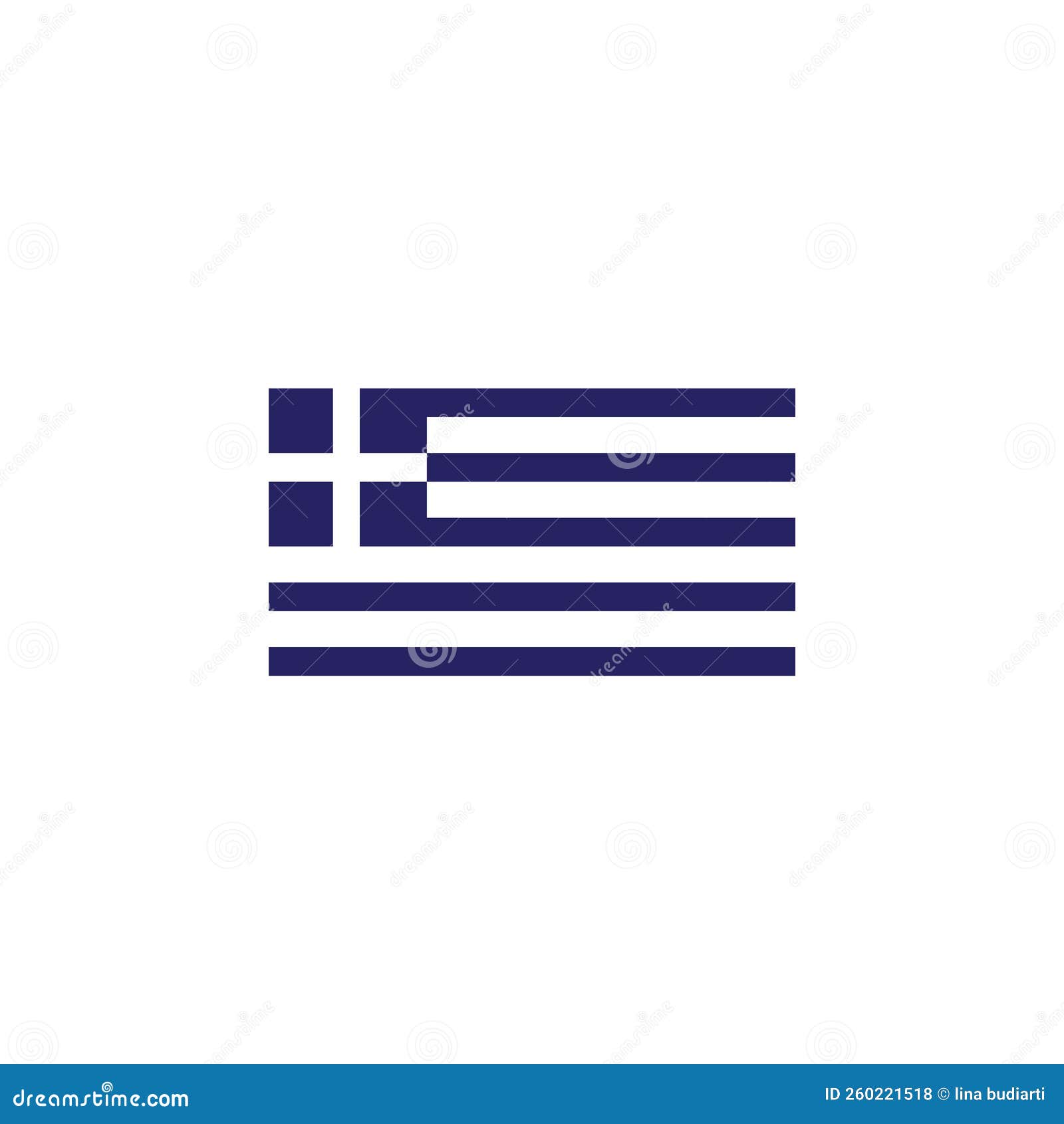 Logo du drapeau grec illustration de vecteur. Illustration du insigne ...