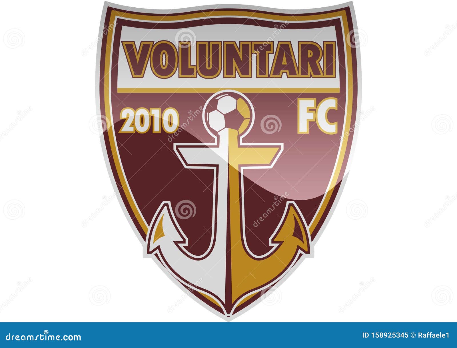 Logo du FC Voltari image éditorial. Illustration du most - 158925345