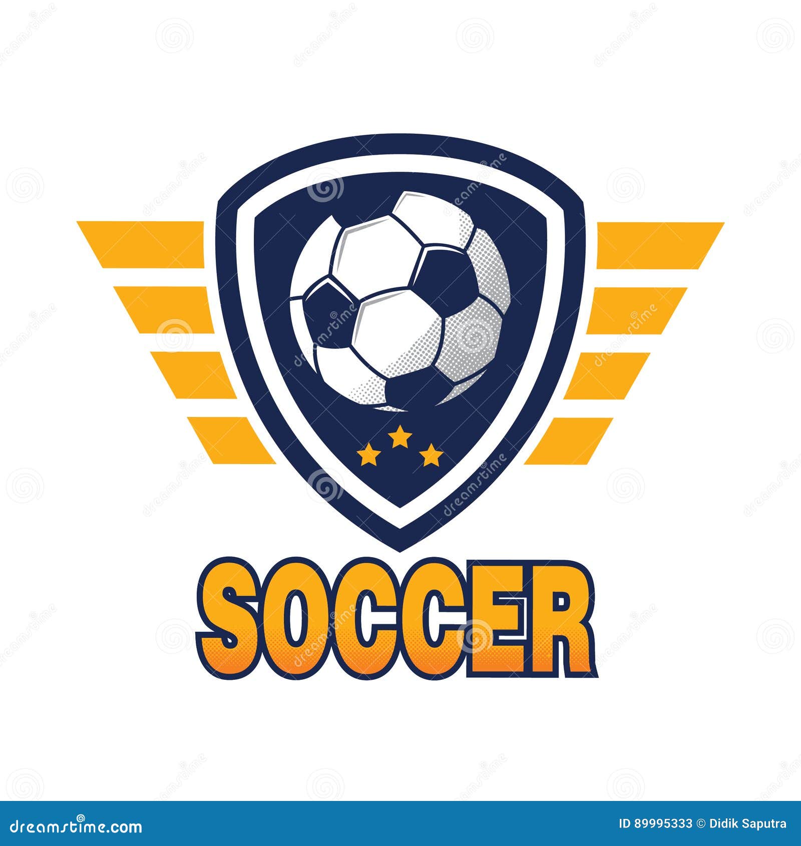 Logo du football illustration de vecteur. Illustration of graphisme ...