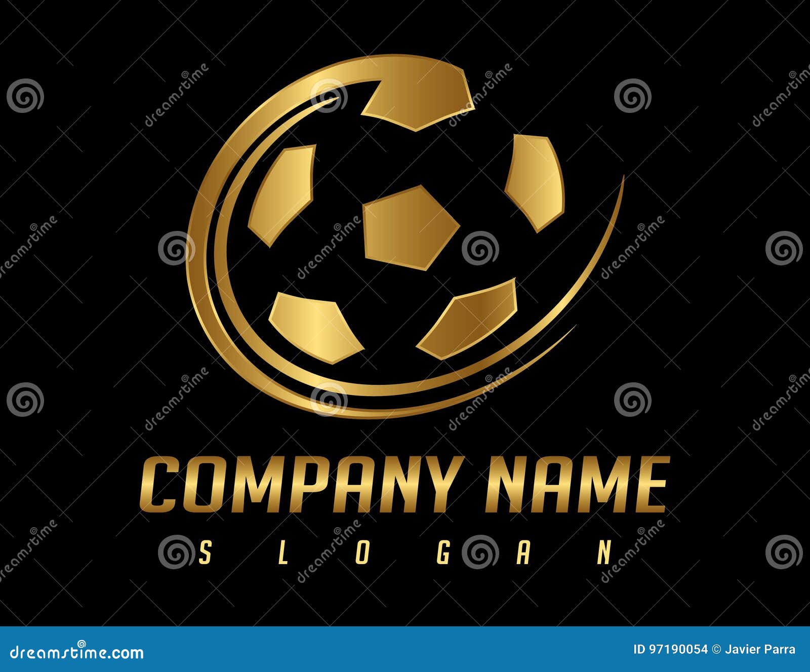 Logo du football illustration stock. Illustration du concurrence - 97190054