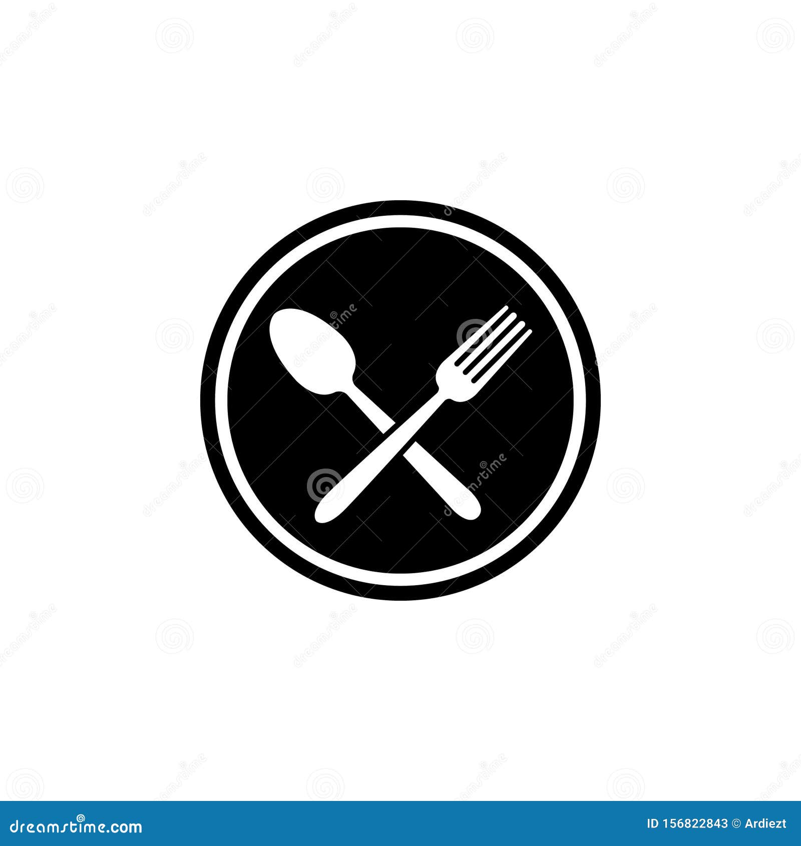 Logo Du Restaurant, Symbole Culinaire Illustration de Vecteur ...
