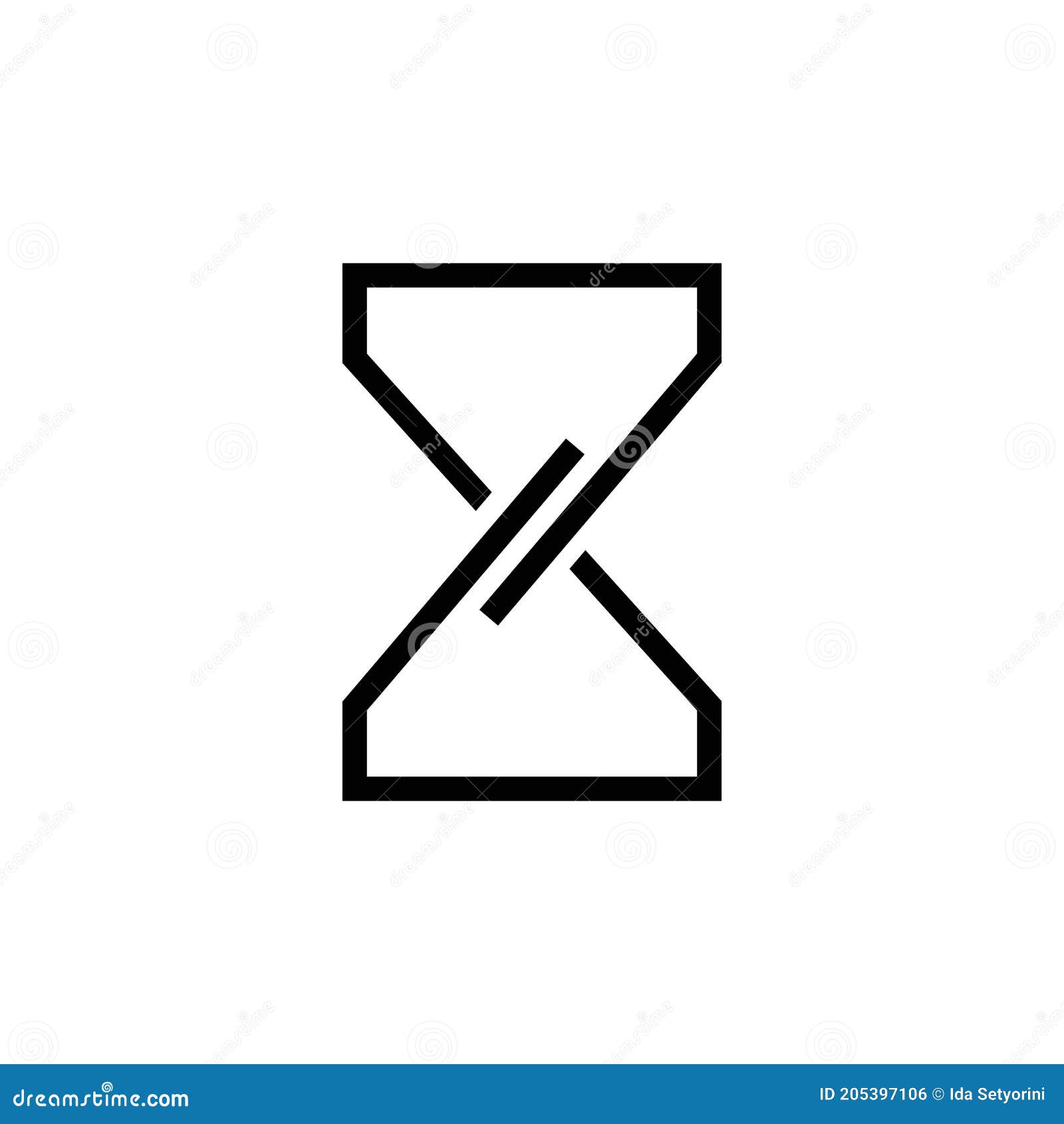 Logo du sablier illustration de vecteur. Illustration du concept ...