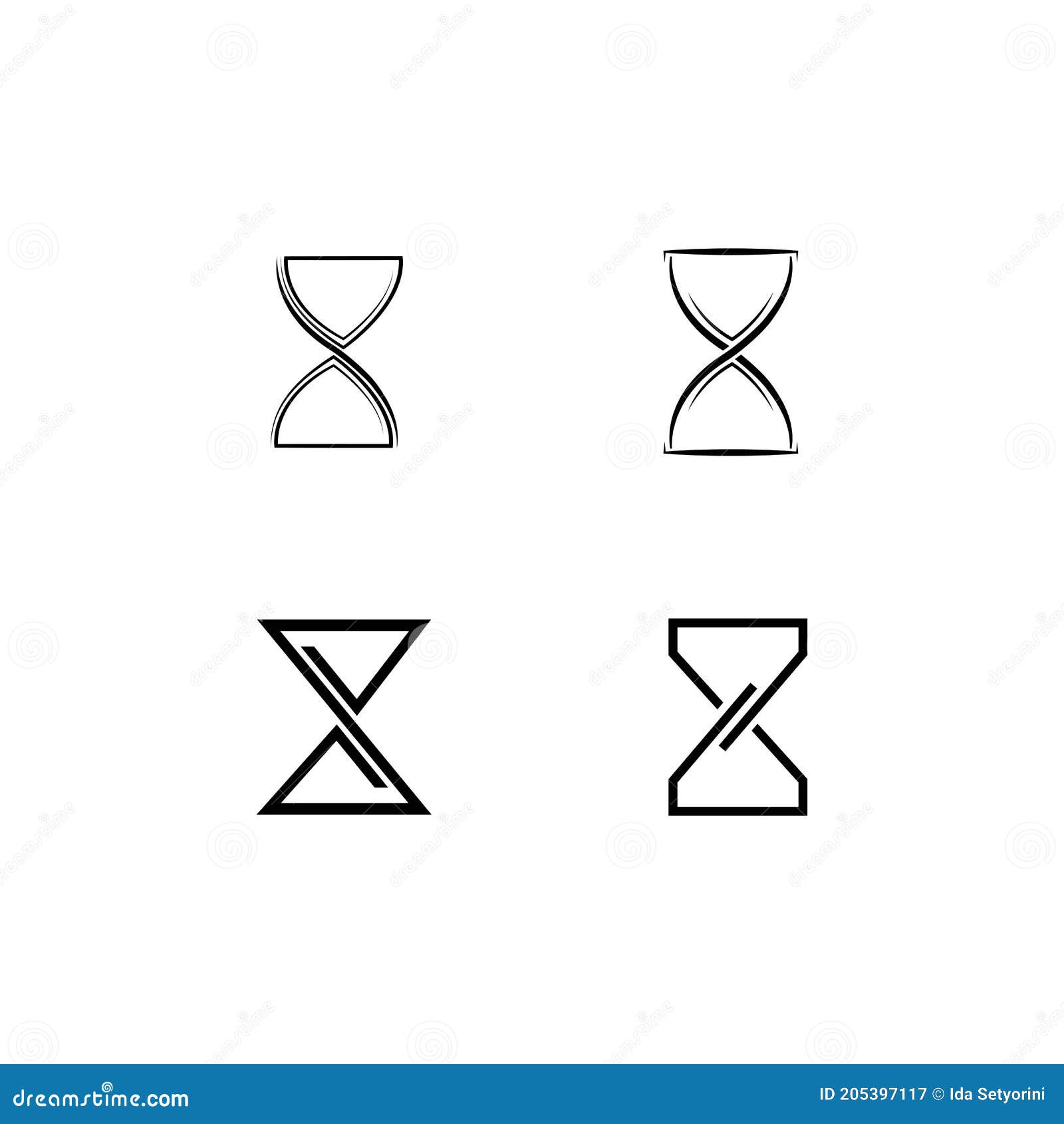 Logo du sablier illustration de vecteur. Illustration du conception ...