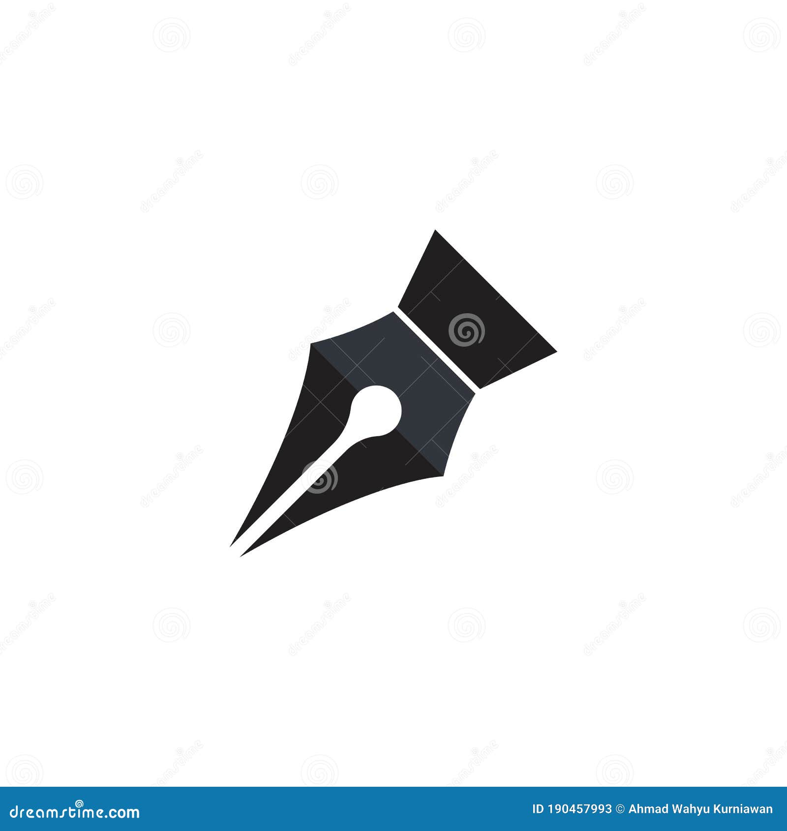 Logo du stylo illustration de vecteur. Illustration du auteur - 190457993