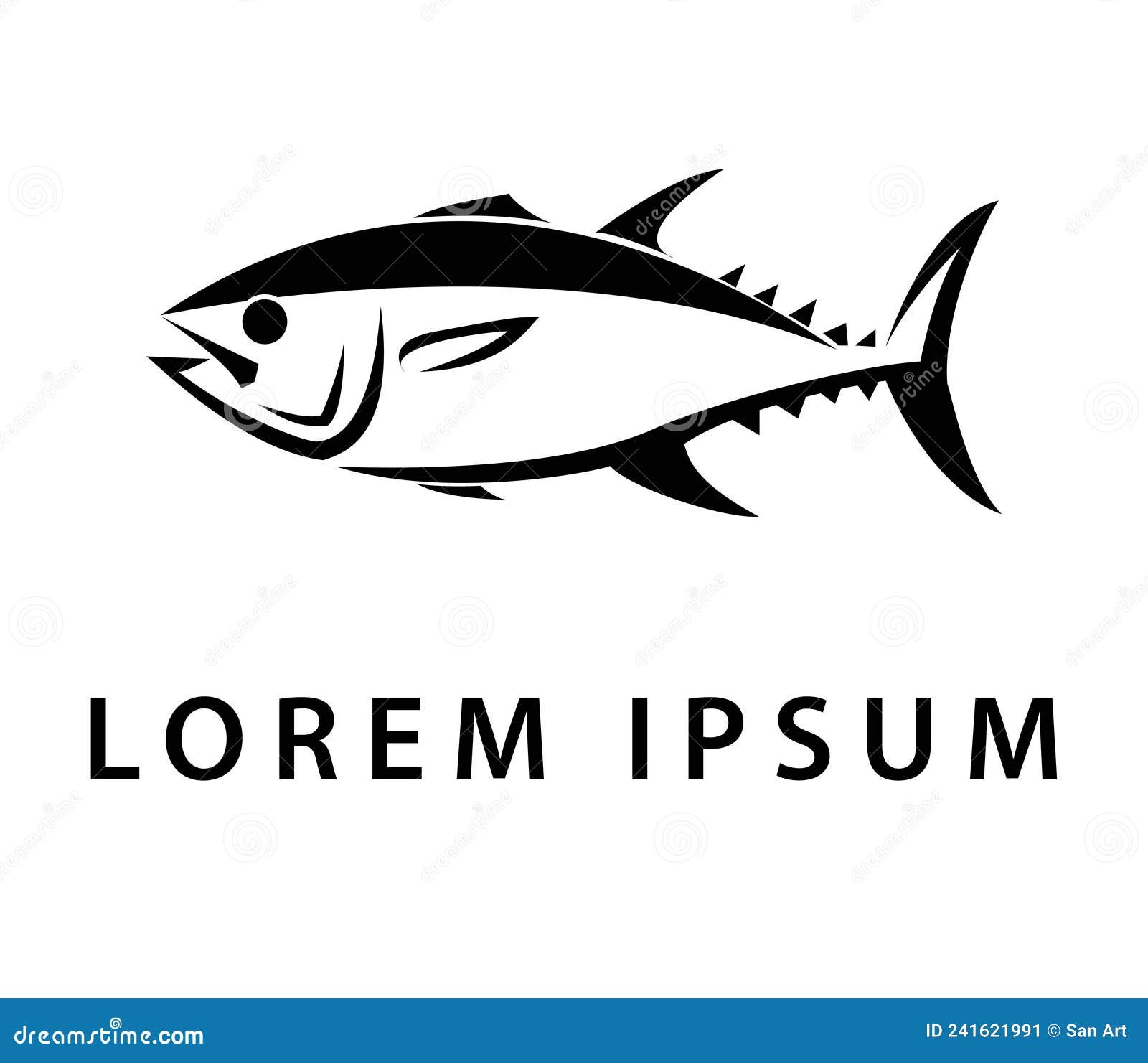 Logo Du Thon Web Art Vectoriel Illustration Stock - Illustration du ...