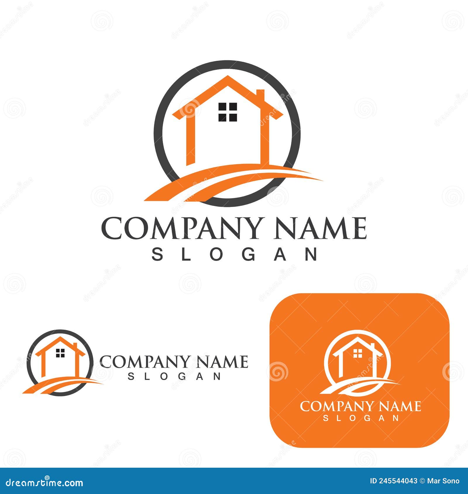 Logo E Simbolo Della Casa E Dell'edificio Illustrazione Vettoriale ...