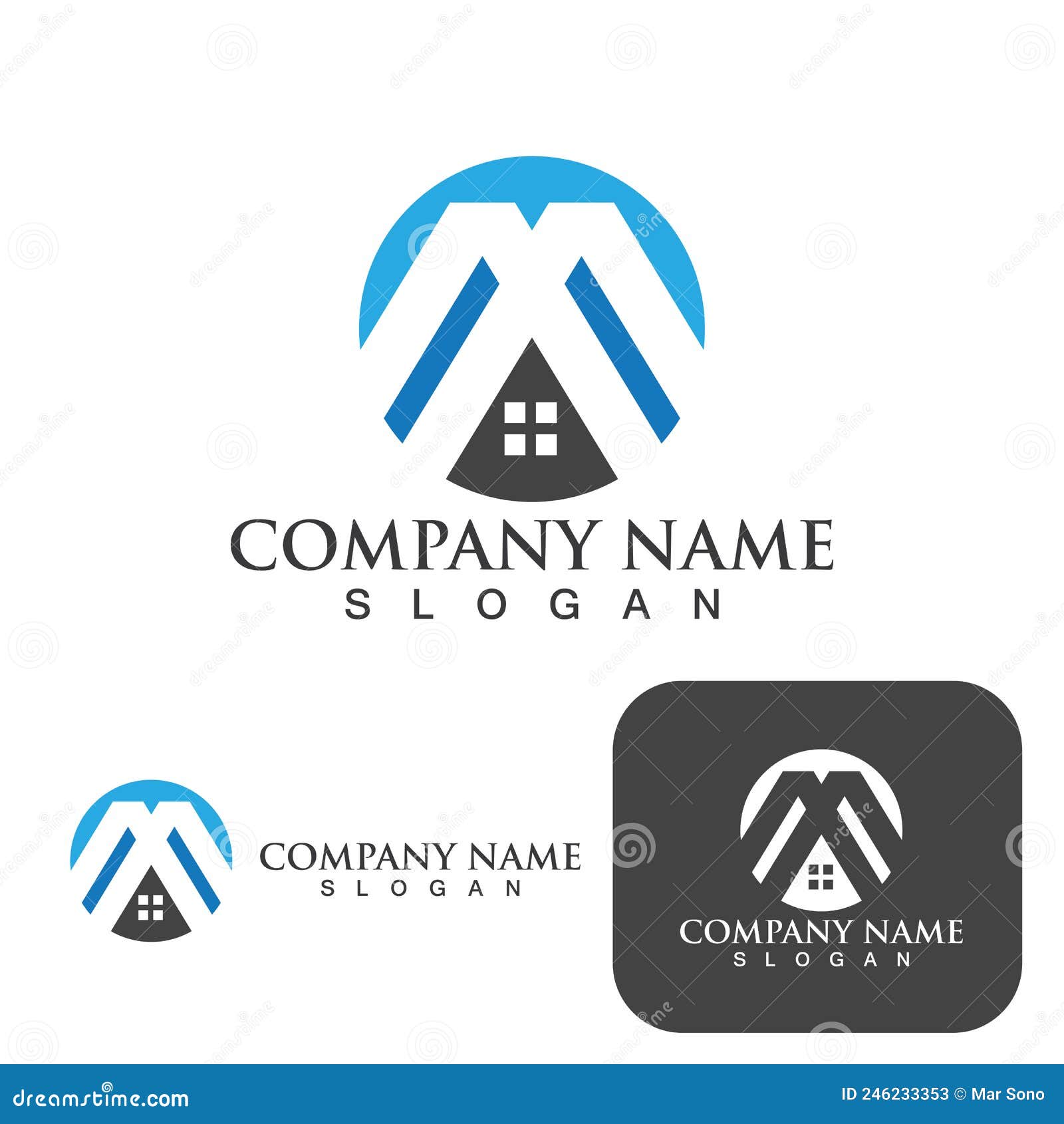 Logo E Simbolo Della Casa E Dell'edificio Illustrazione Vettoriale ...