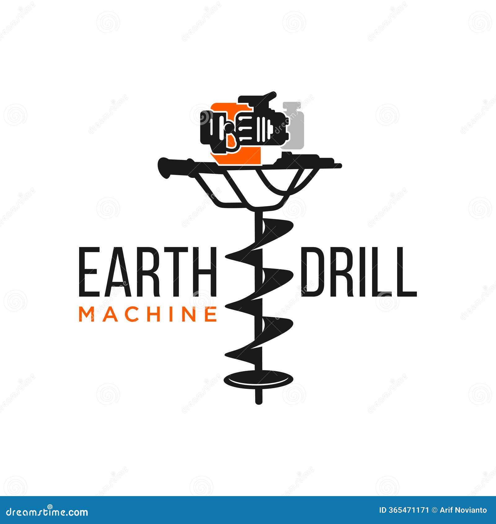 Earth Auger Drill Bit, Geotechnical Engineering Vector Icon ...