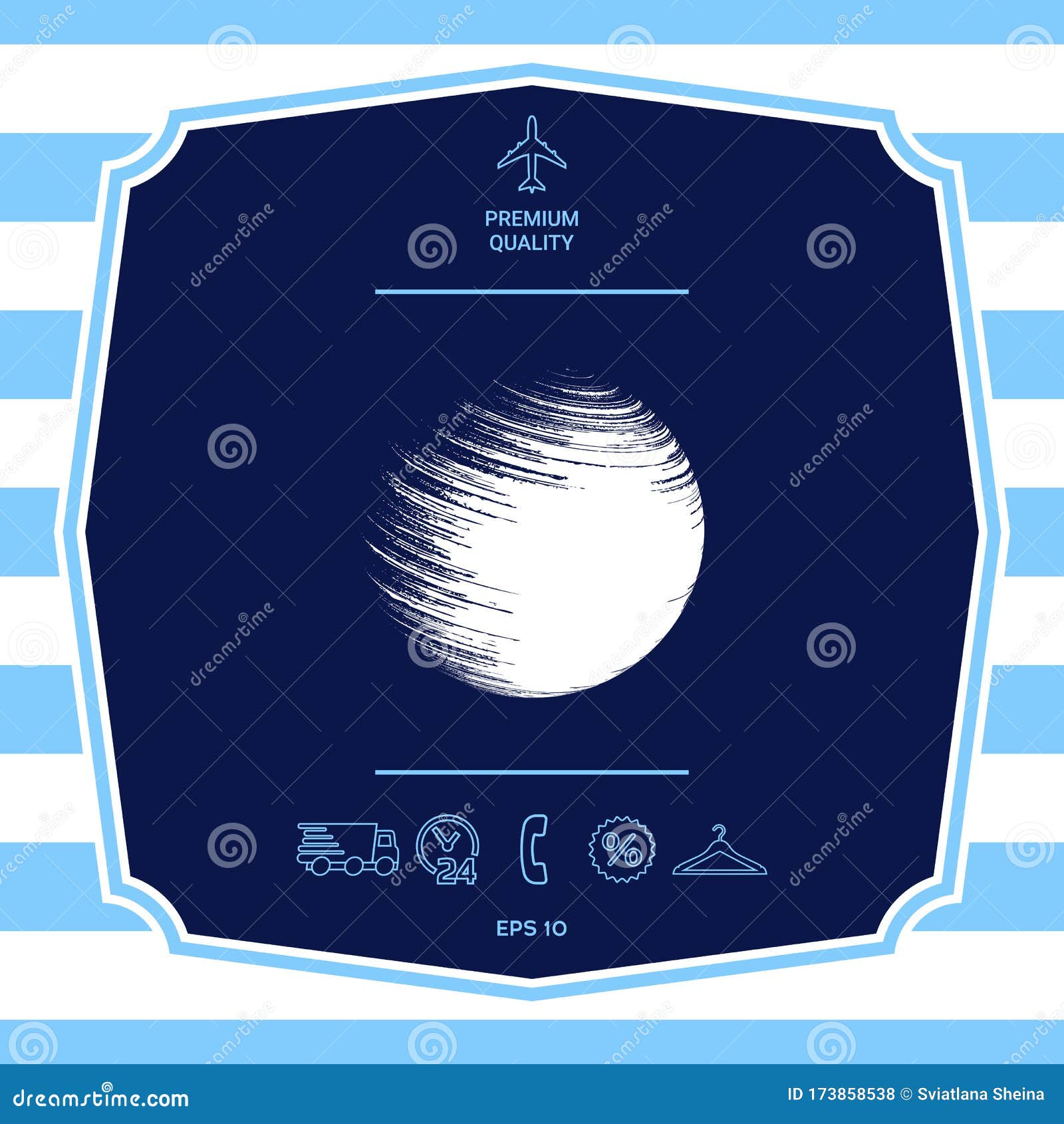 Logo Earth Symbol. Graphic Elements for Your Design Stock Vector ...