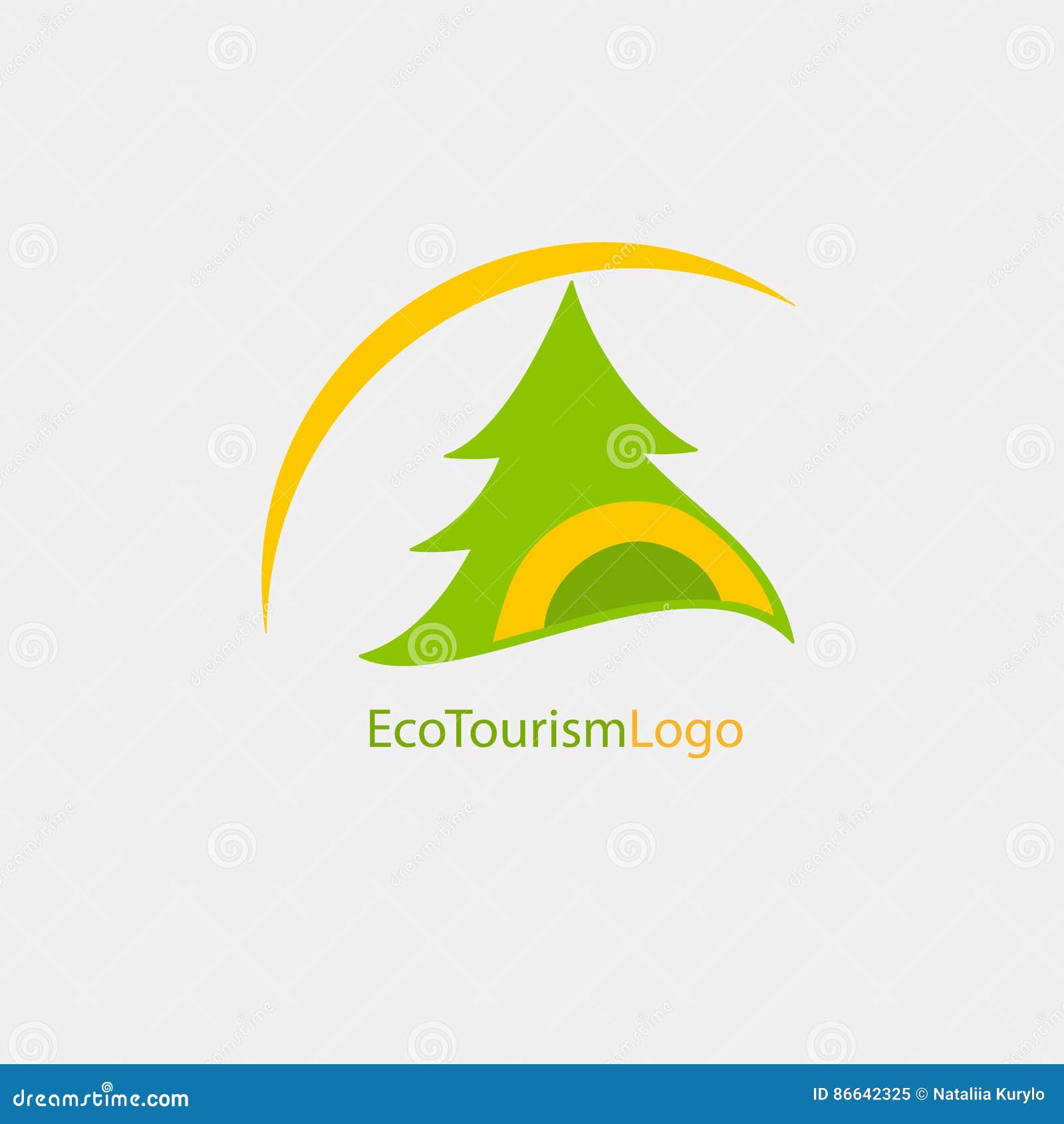 Logo eco tourism stock vector. Illustration of forest - 86642325