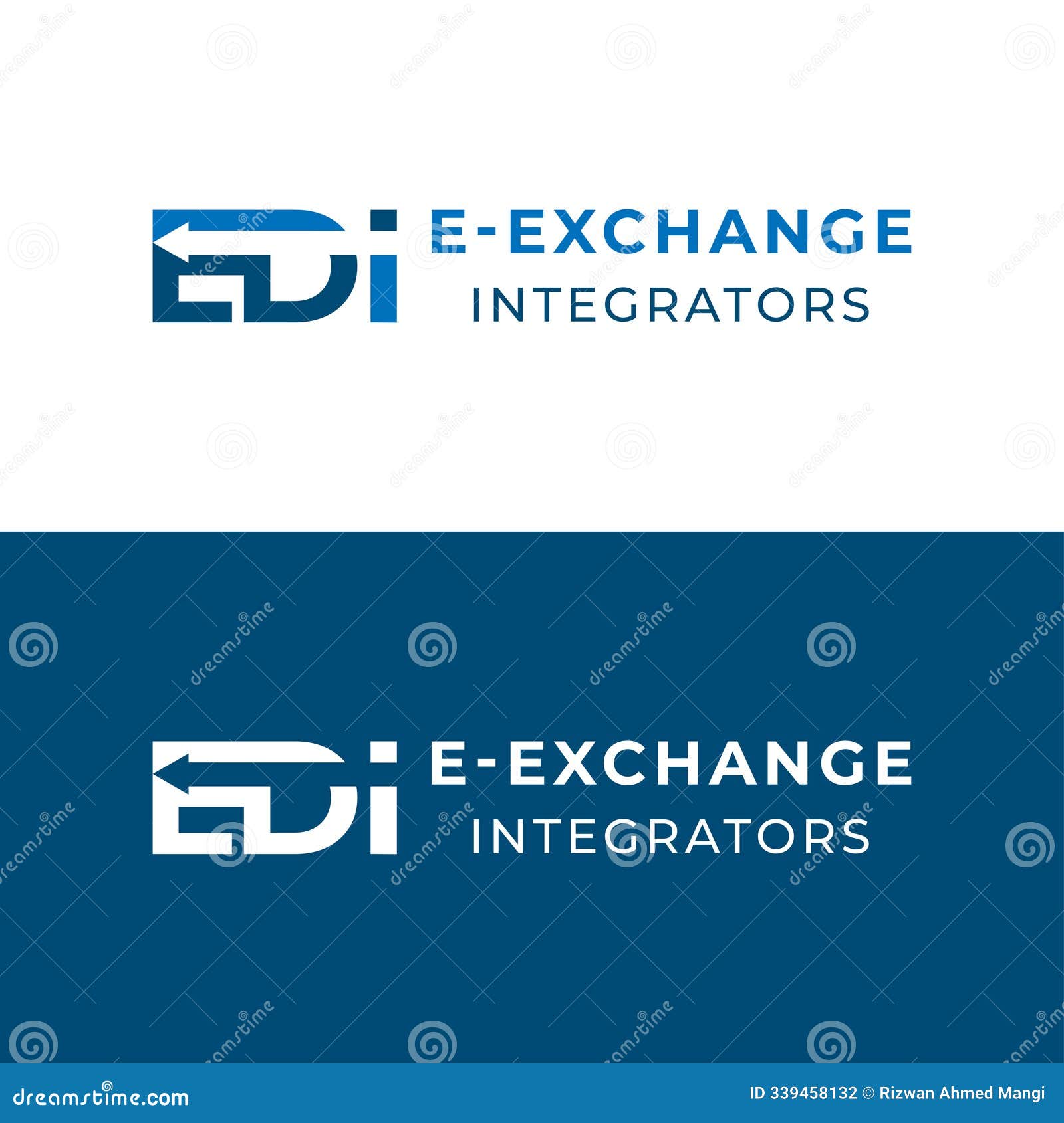 EDI Monogram E-Exchange Integrators Logo Stock Illustration ...