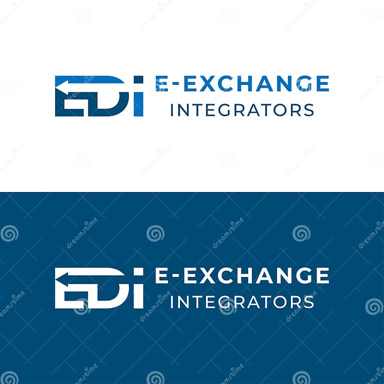 EDI Monogram E-Exchange Integrators Logo Stock Illustration ...