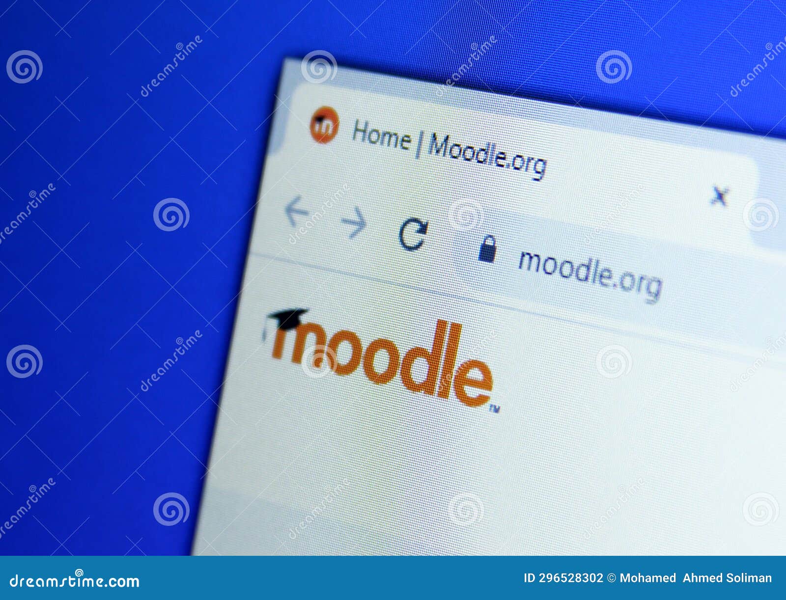 Moodle Learning website editorial photography. Image of technology ...