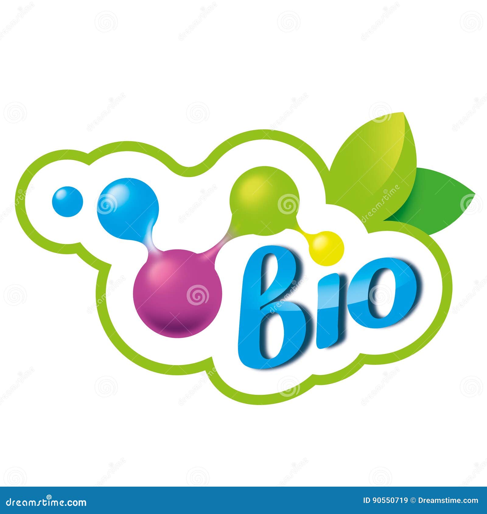 Logo Element Health, Chemical Element Stock Illustration - Illustration ...