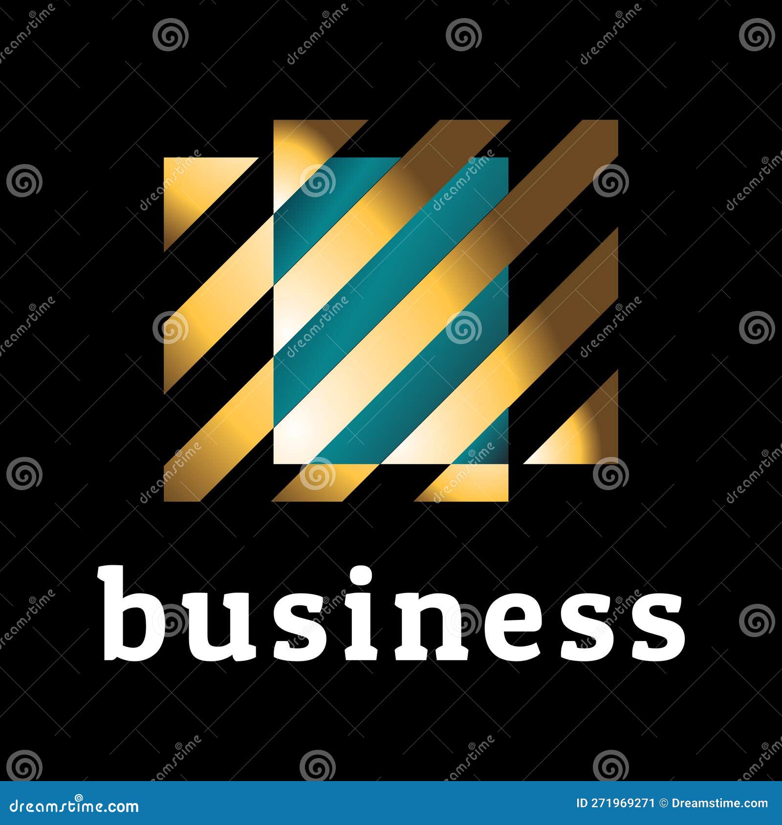 Logo Element Symbol Rectangular Line Stock Vector - Illustration of ...