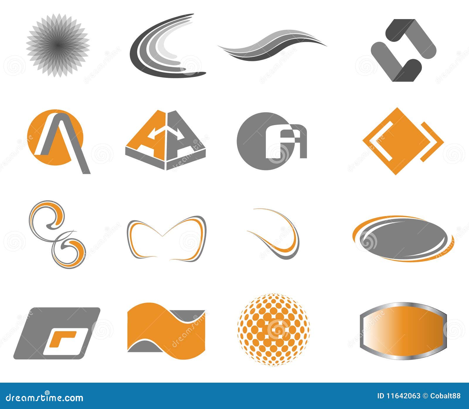 Logo elements stock vector. Illustration of service, letterhead - 11642063