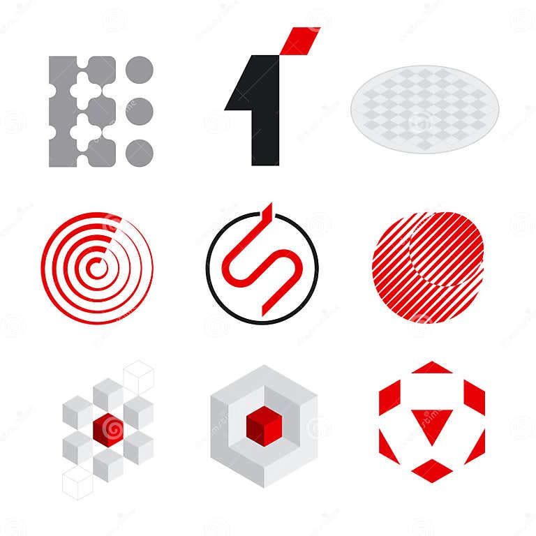 Logo elements stock vector. Illustration of array, modern - 149507