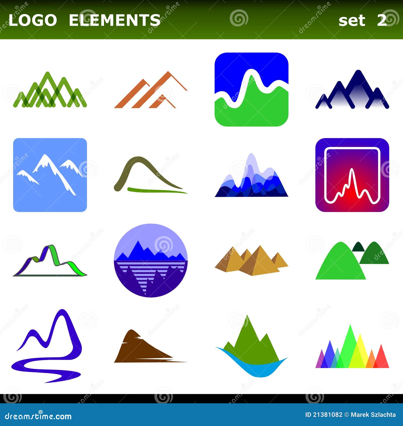 Logo elements stock vector. Illustration of brown, logo - 21381082