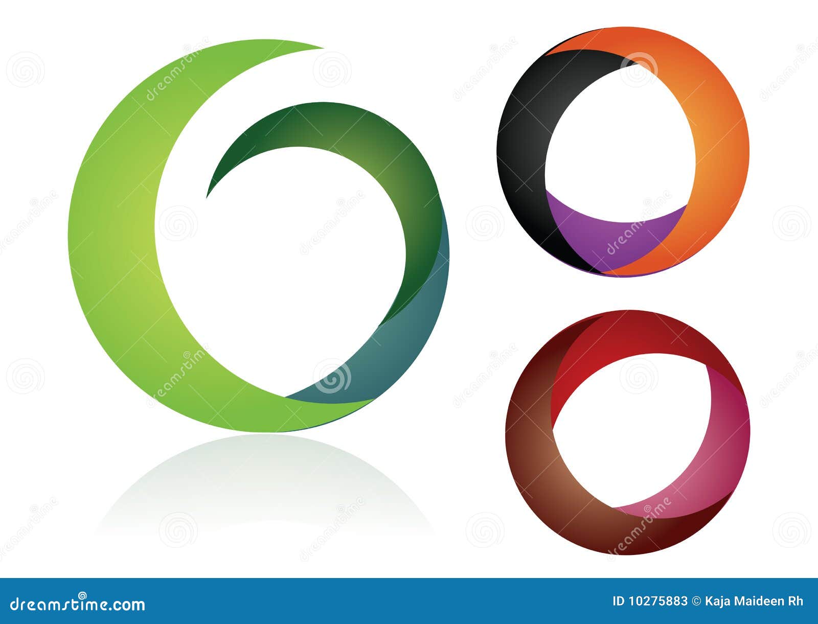 Logo elements - color stock vector. Illustration of dimension - 10275883