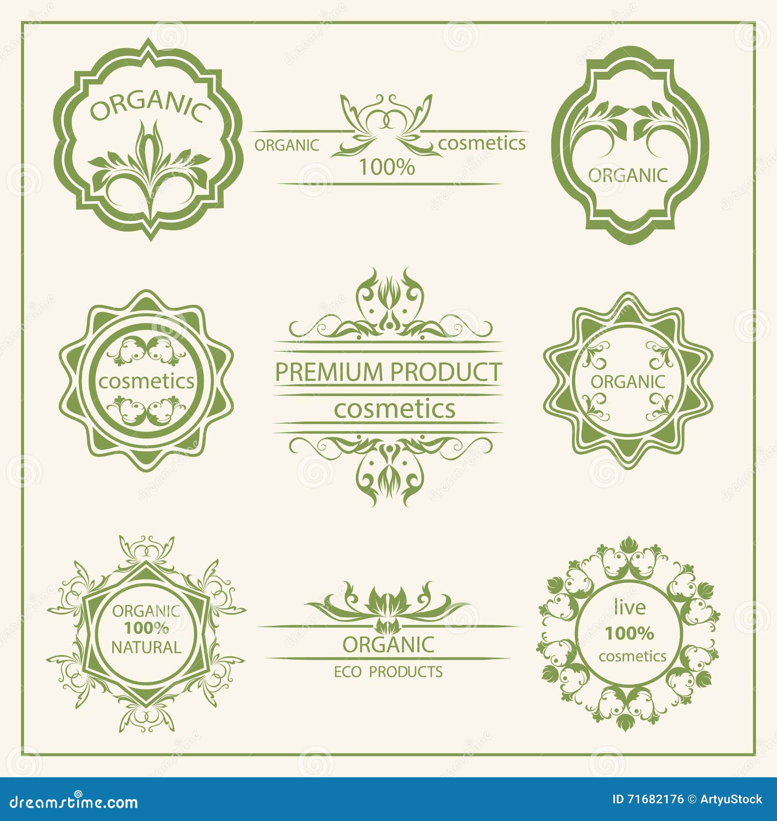 Logo, Elements Flora, Labels Stock Vector - Illustration of environment ...