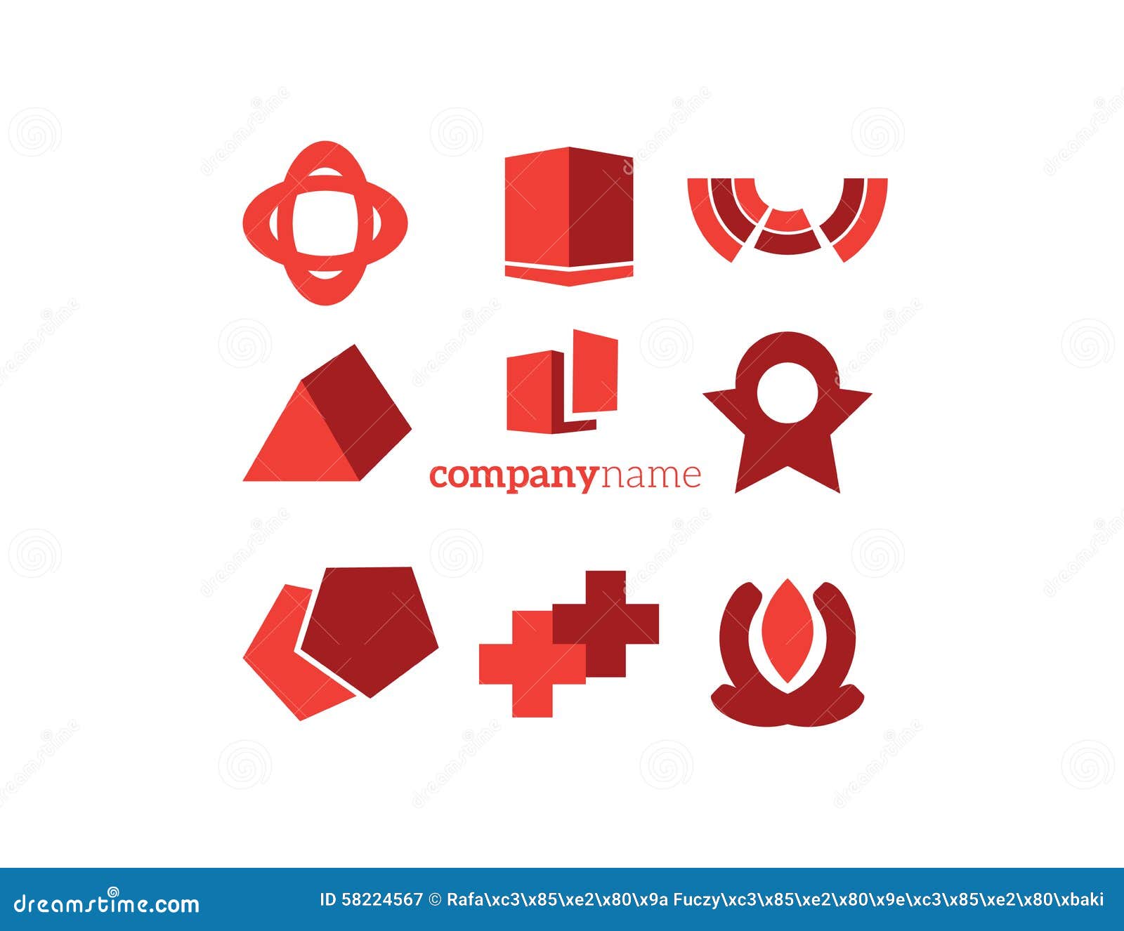 Logo elements set stock vector. Illustration of icon - 58224567