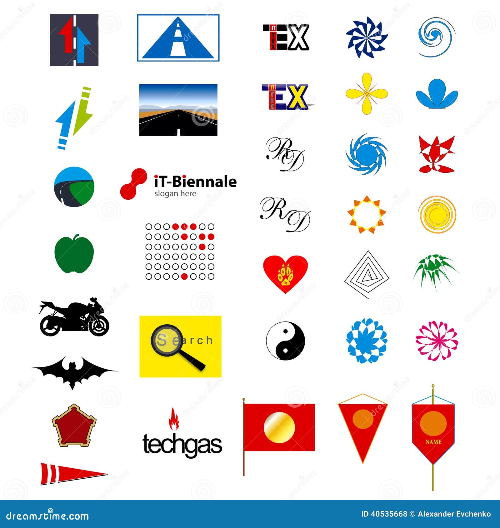 Logo elements stock vector. Illustration of logos, business - 40535668