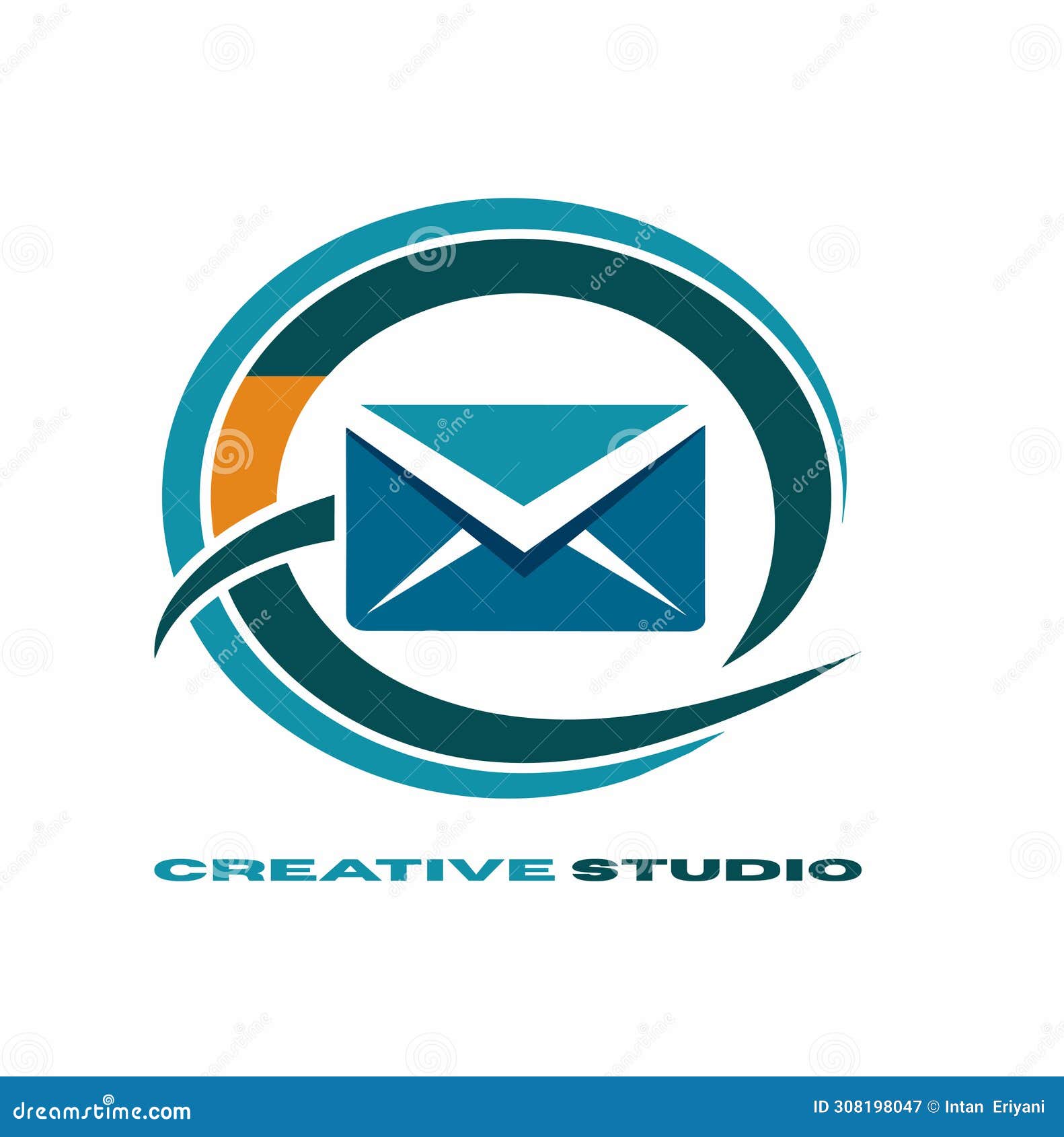 Logo Email Company Name Generation Illustration Stock Vector ...